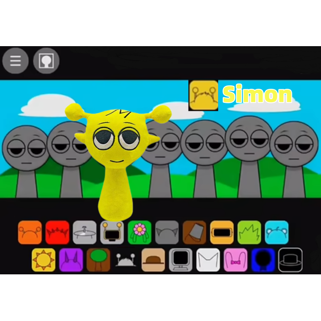 Sprunki Plush, Sprunki Game Plush, Wenda Sprunki, Sprunki Gray Stuffed ...