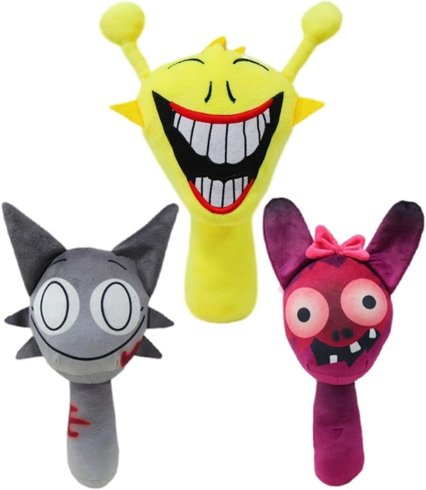 Sprunki Plush, Mutations Horror Version Grey Simon Pinki Cartoon Games ...