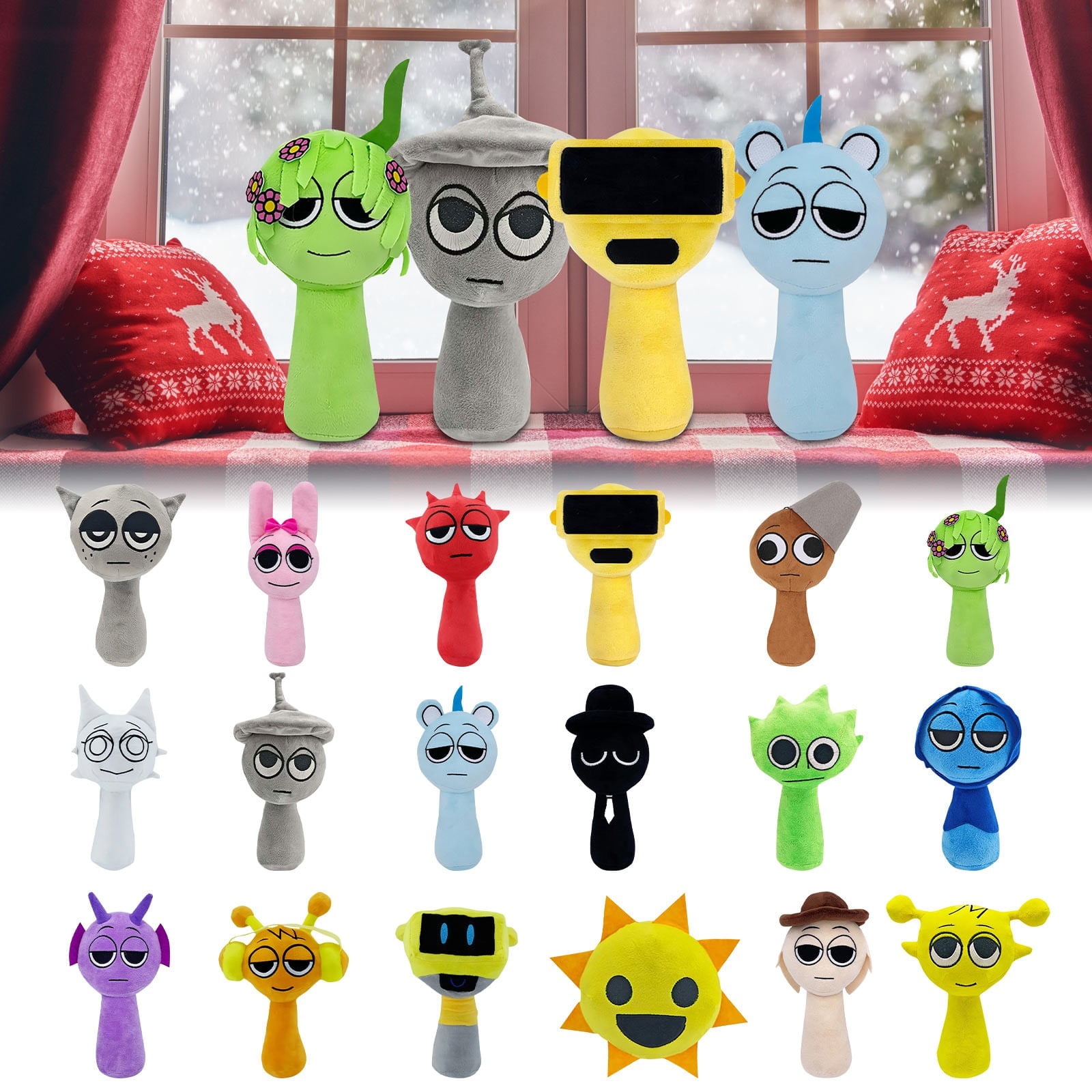Sprunki Plush Sprunki Plushies 9" Sprunki Incredibox Plush Dolls for ...
