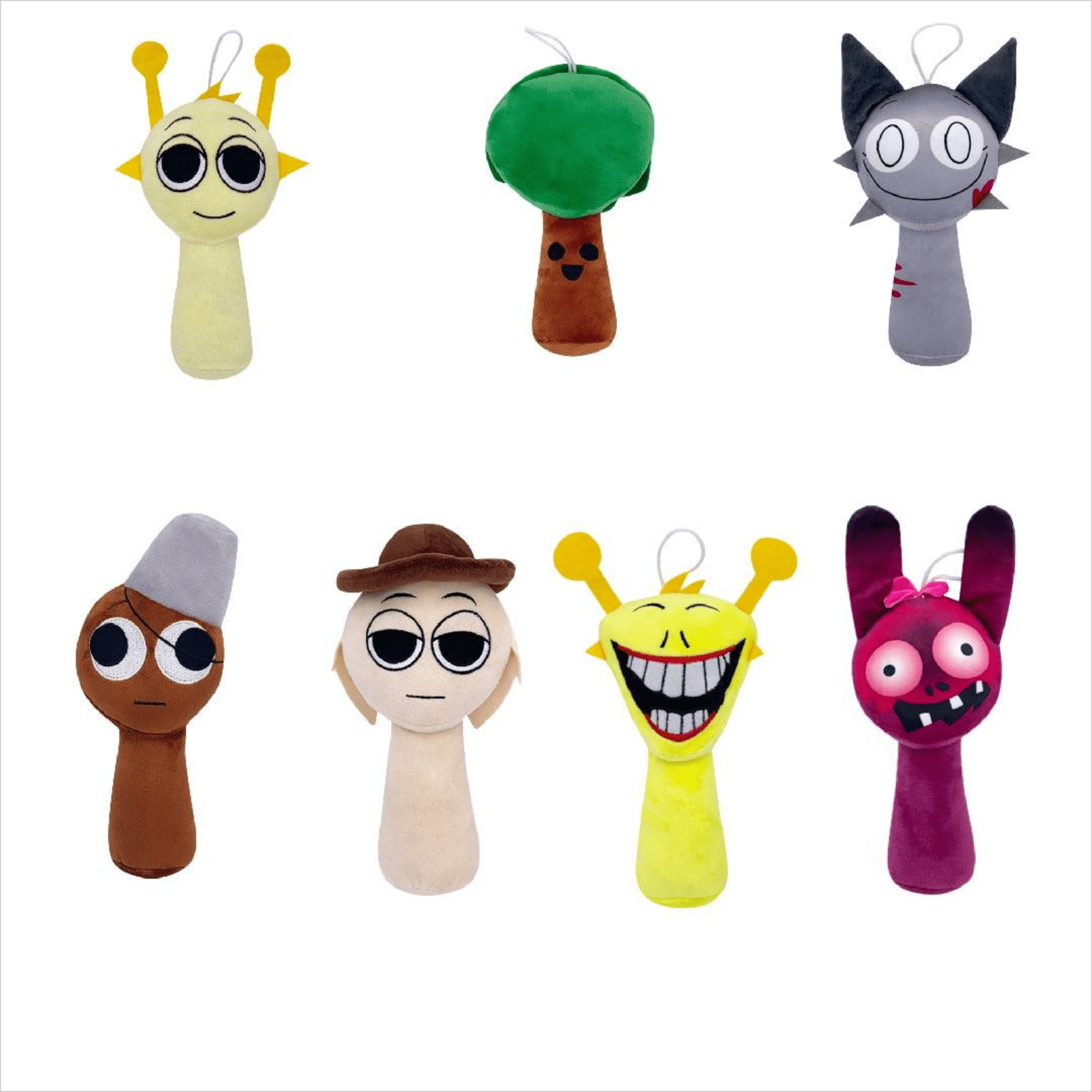 Sprunki Plush Set 7Pcs, Sprunki Toys Plush,Soft Stuffed Animal Pillow ...