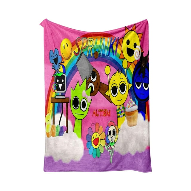 Sprunki Plush,Sprunki Game Plush Luxurious Soft Fleece Blanket with ...