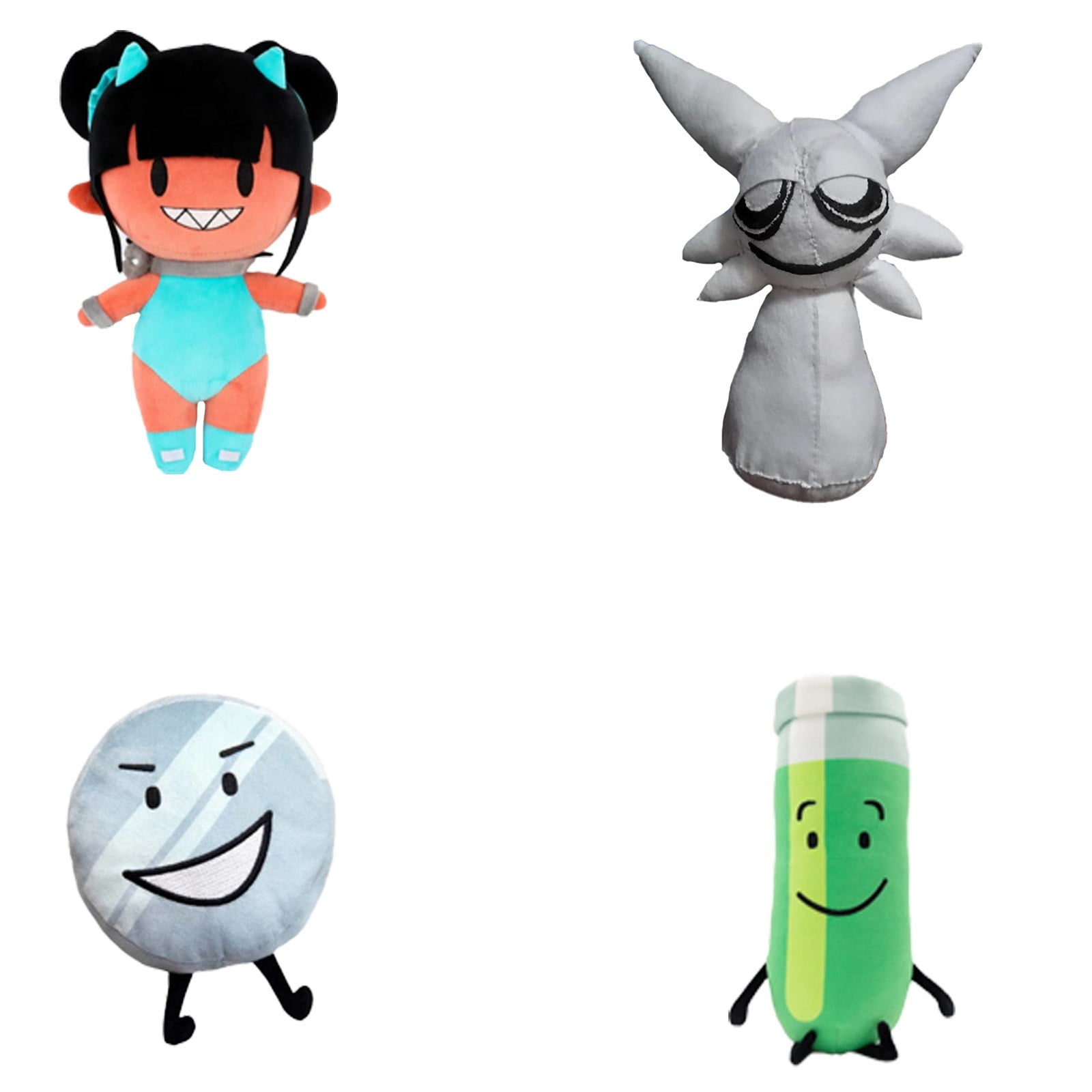 Sprunki Plush,Sprunki Game Plush Set of 4 Cute Cartoon Plush Toys, Soft ...