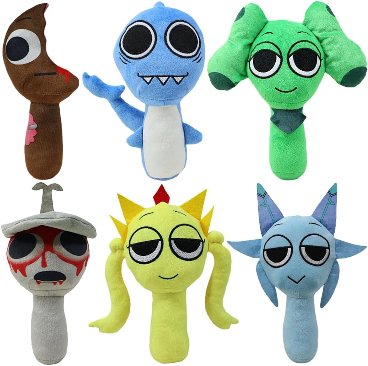 Sprunki Plush, Sprunki Game Plush,Sprunki Gray, Christmas Realistic ...