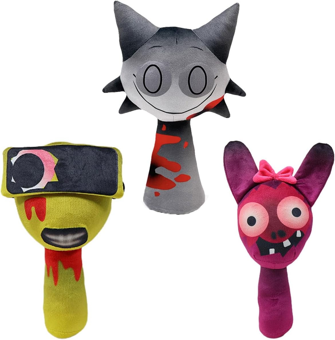 Sprunki Plush, Sprunki Game Plush,Sprunki Gray, Christmas Realistic ...