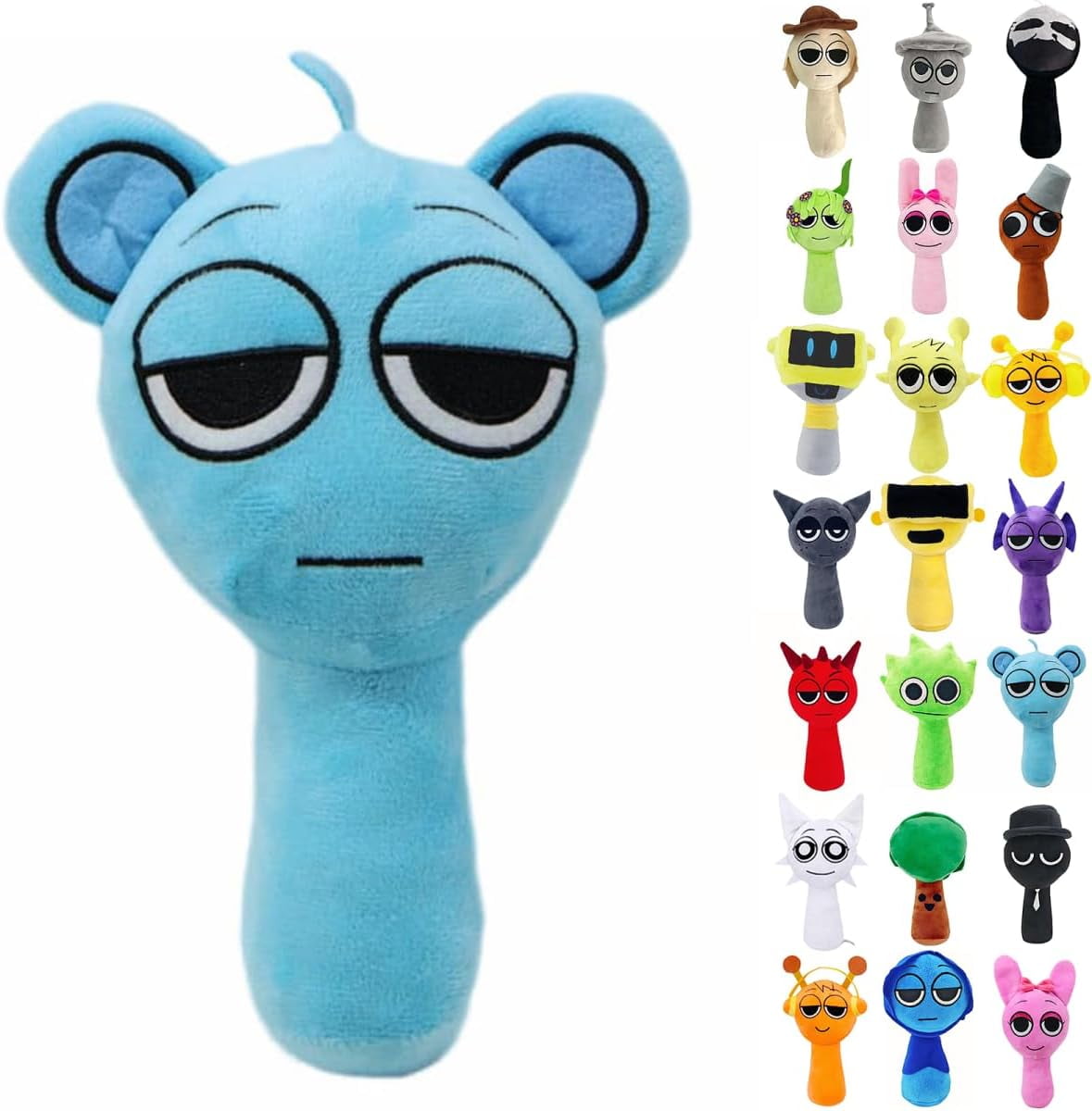 Sprunki Plush, Sprunki Game Plush,Sprunki Gray, Christmas Realistic ...