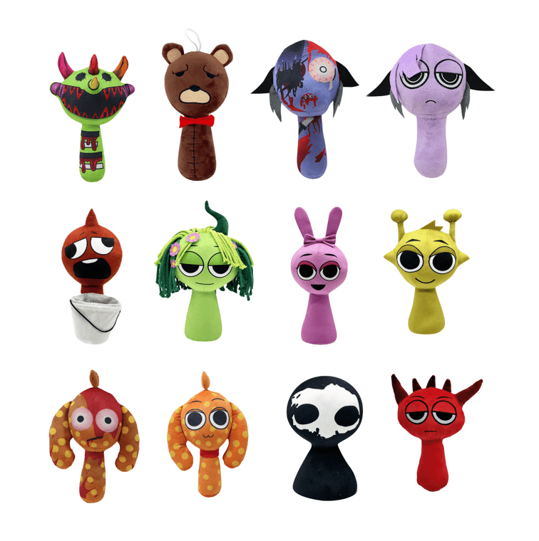 Sprunki Plush, Sprunki Game Plush Toys,Soft Stuffed Animal Pillow ...