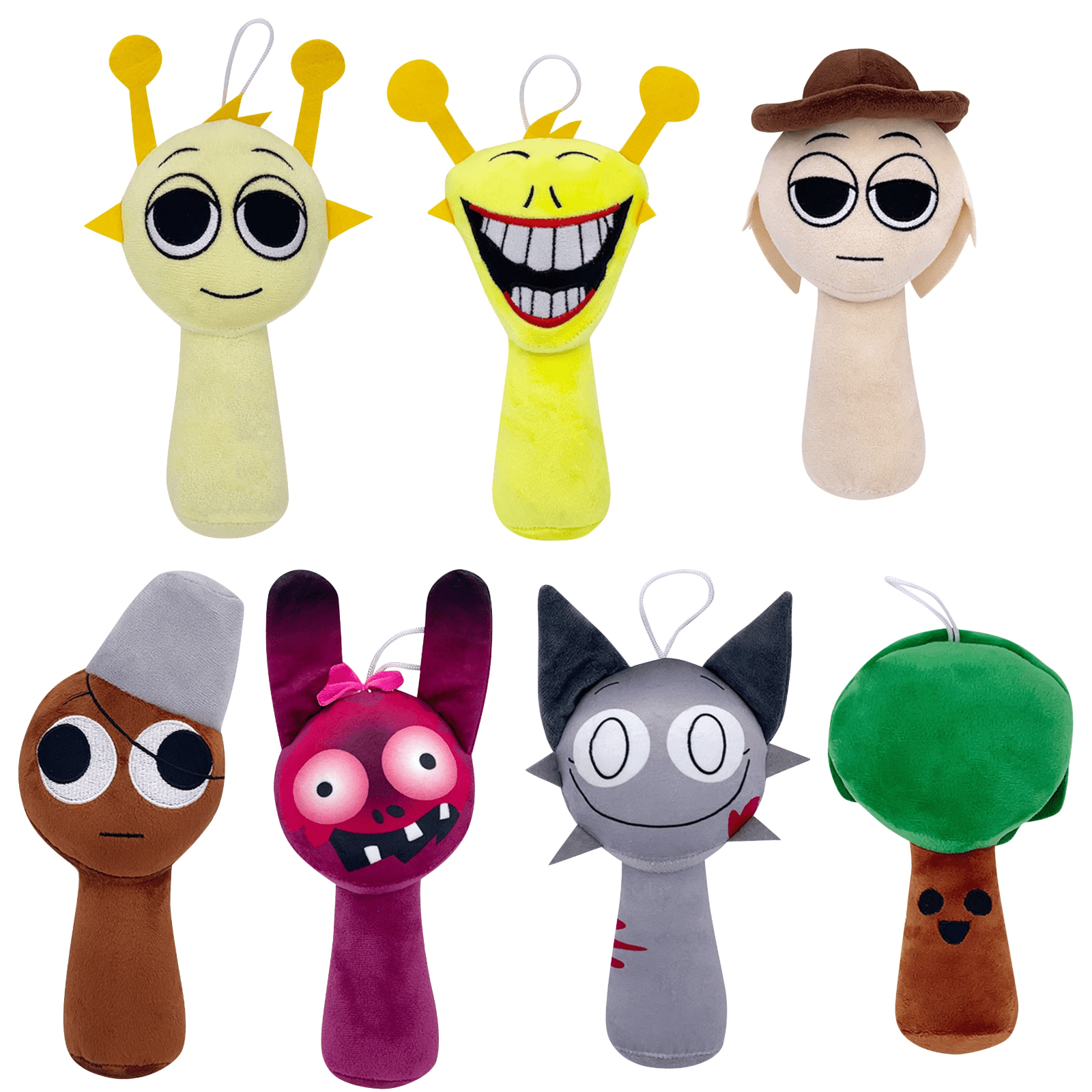 Sprunki Plush, Sprunki Game Plush Wenda Sprunki Sprunki Gray, Sprunki ...