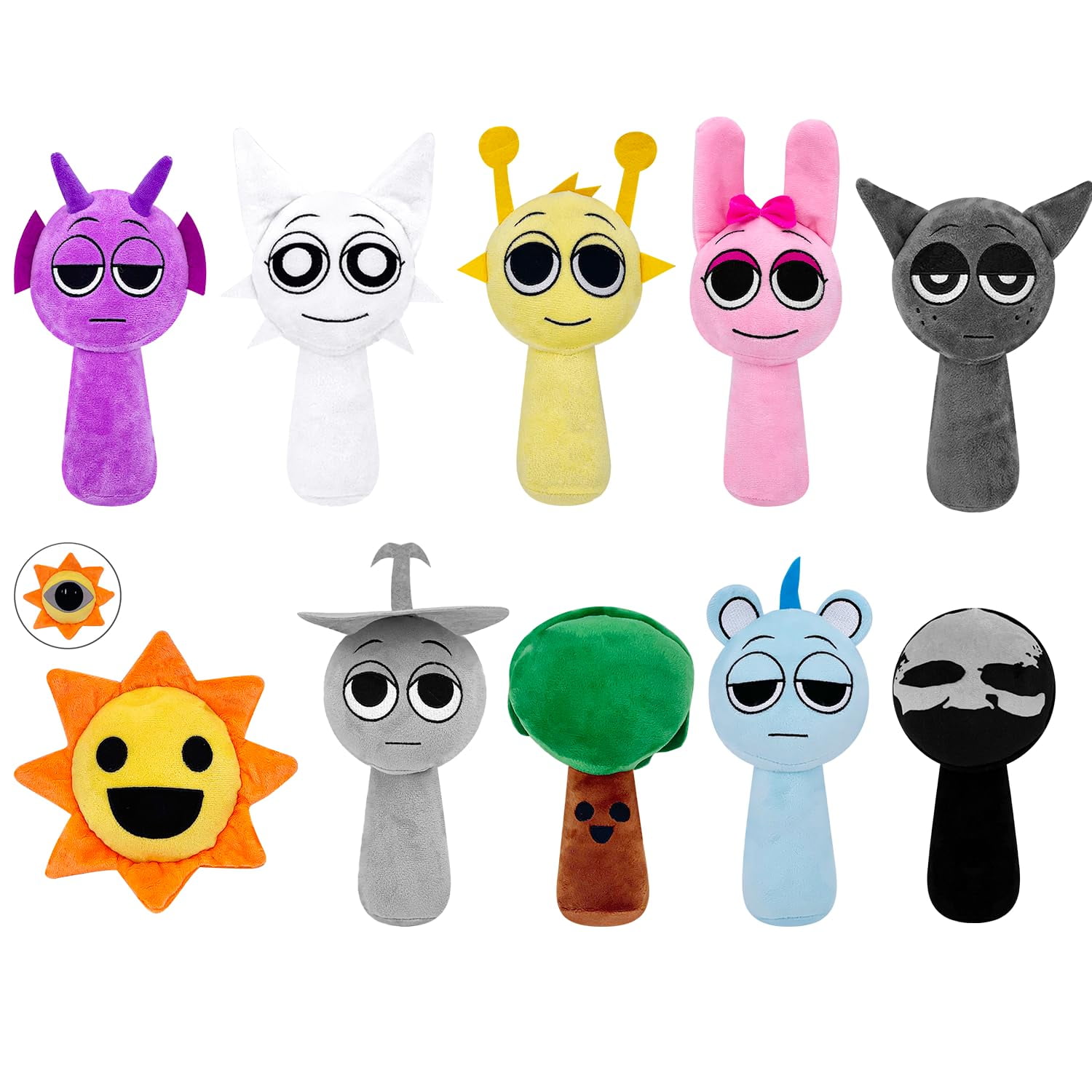 Sprunki Plush, Sprunki Game Plush, Wenda Sprunki, Sprunki Gray, Sprunki ...