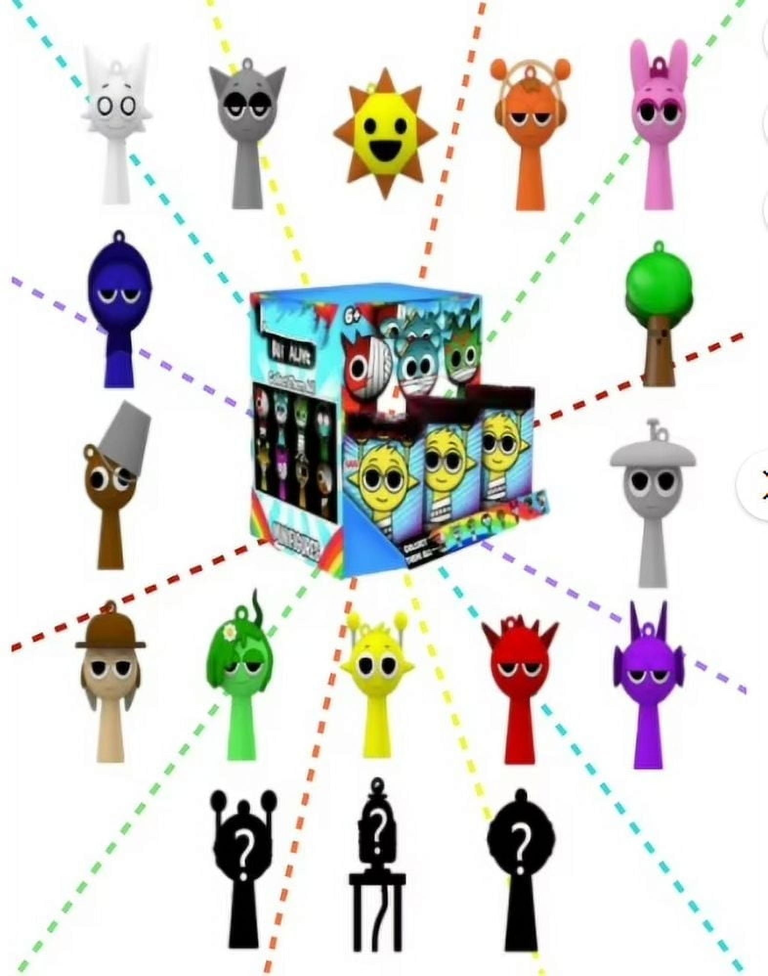 Sprunki Plush,Sprunki Plushies,5 Packs Sprunki-Mysterybox: Unbox The ...