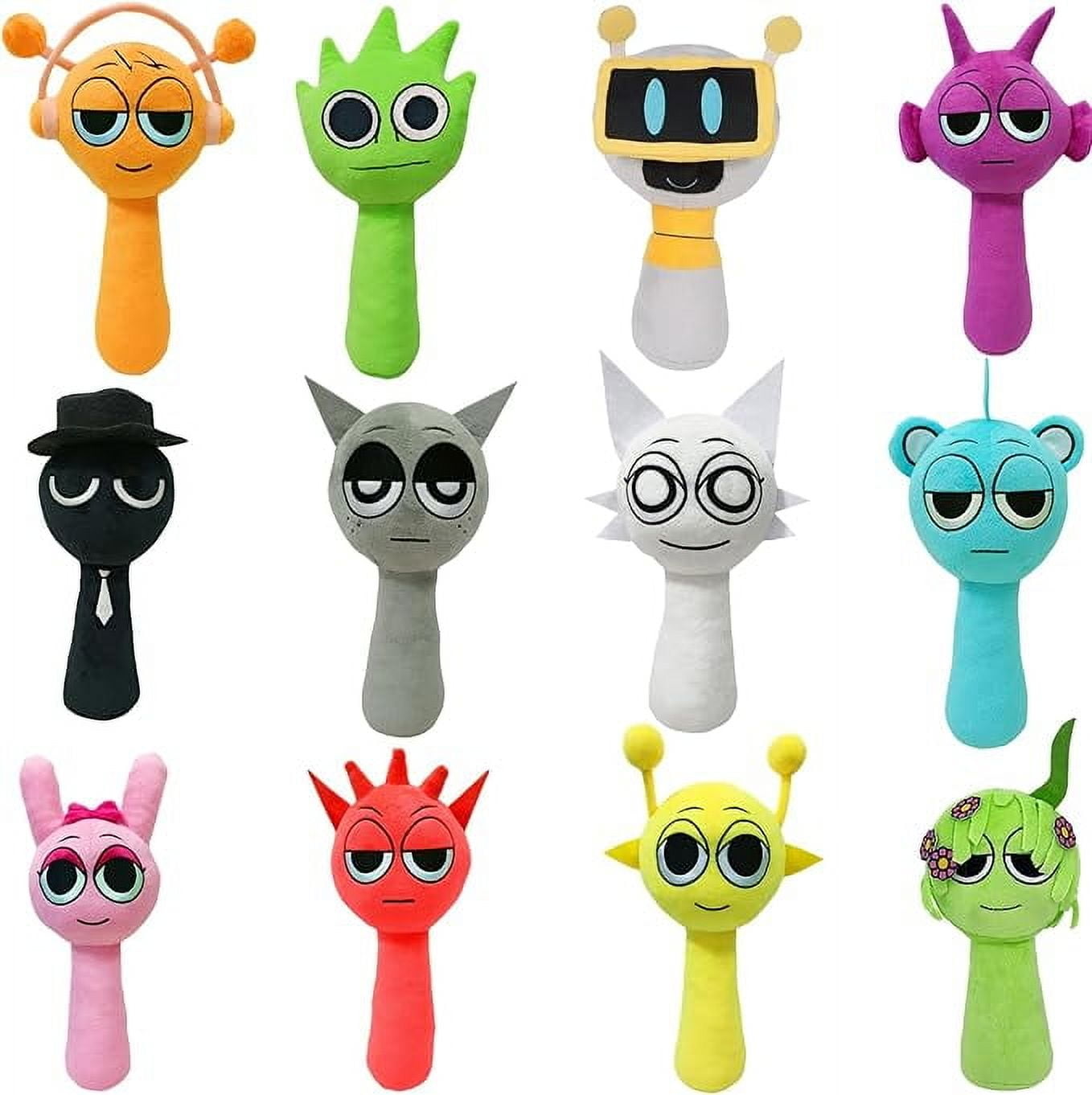 Sprunki Plush Throw Pillow, 20 Inch Sprunky Wenda And Gray, And Many ...