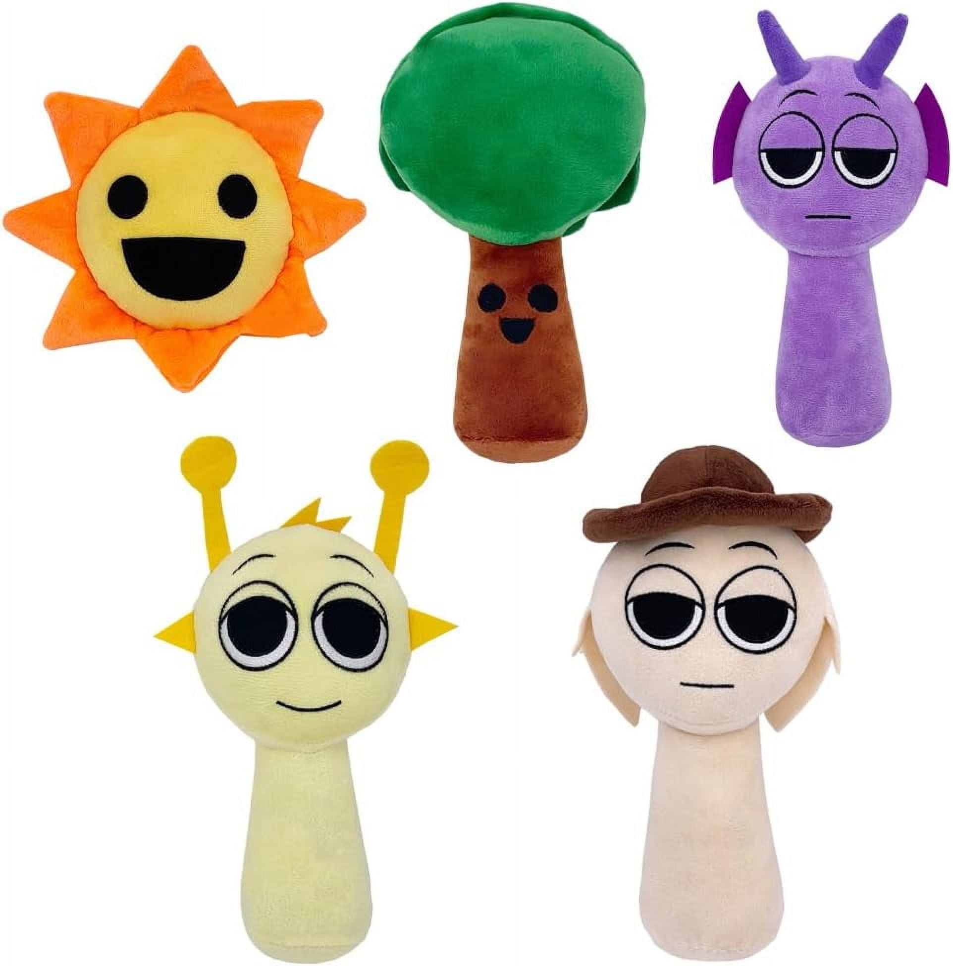 Sprunki Plush Toys- 10'' Sprunky Wenda & Gray Plushies - Cartoon Games ...