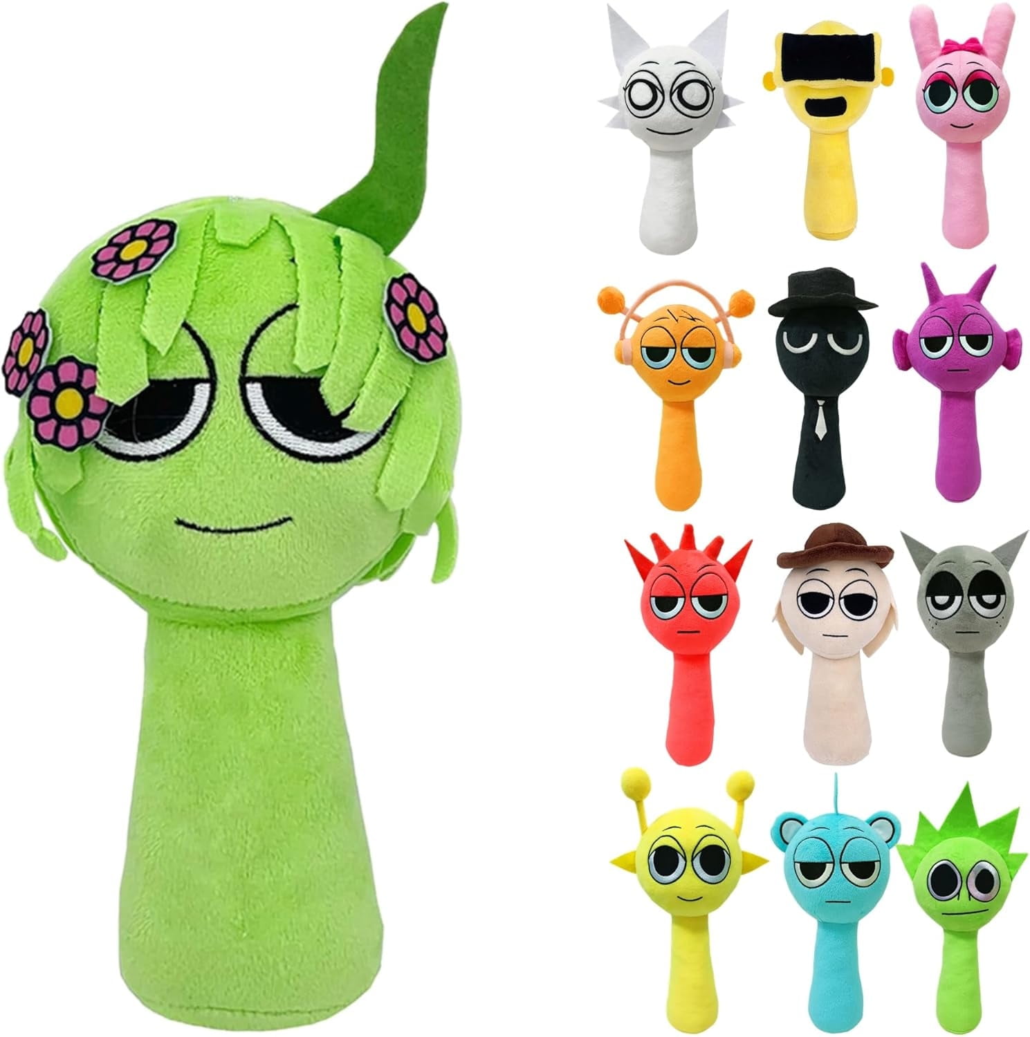 Sprunki Plush collection Sprunki Plush, 10'' Sprunky Wenda and Gray ...