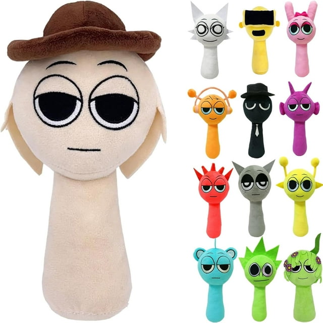 Sprunki Plush collection Sprunki Plush, 10'' Sprunky Wenda and Gray ...