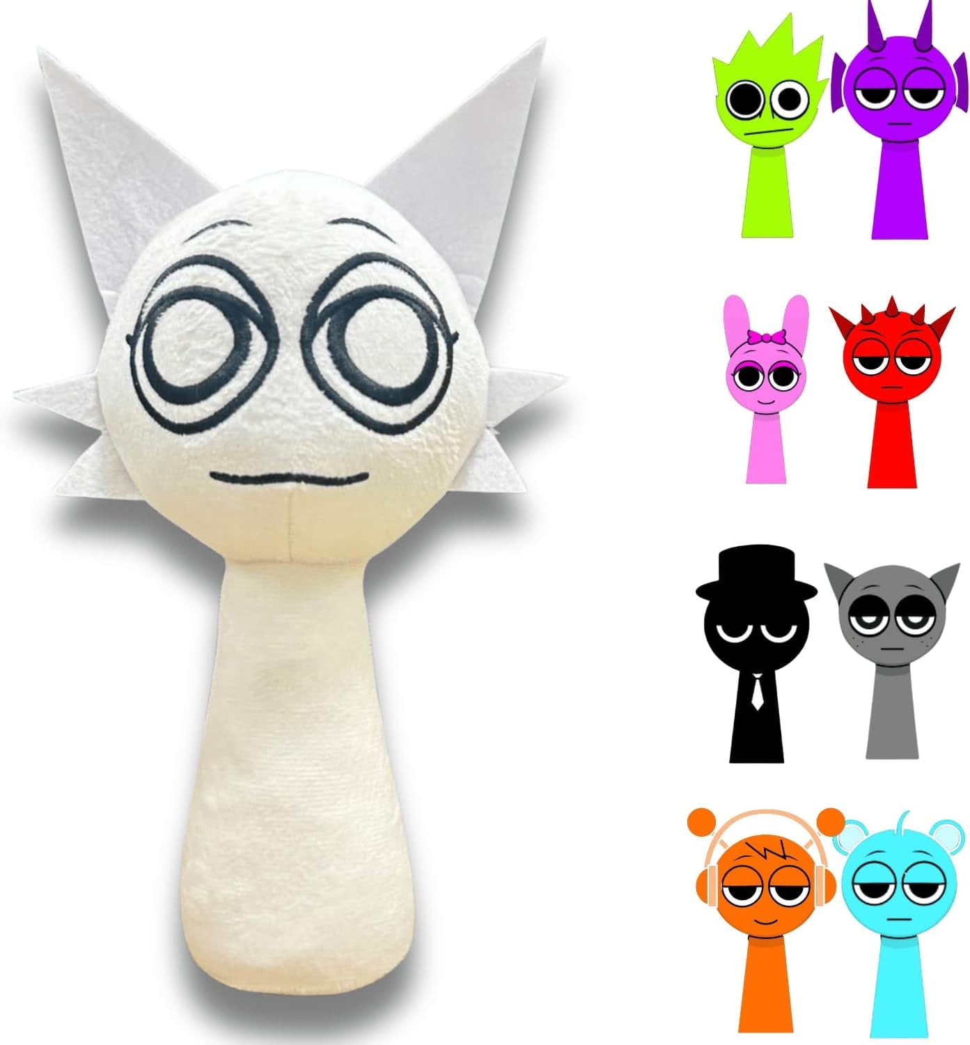 Sprunki Plush collection Sprunki Plush, 10'' Sprunky Wenda and Gray ...