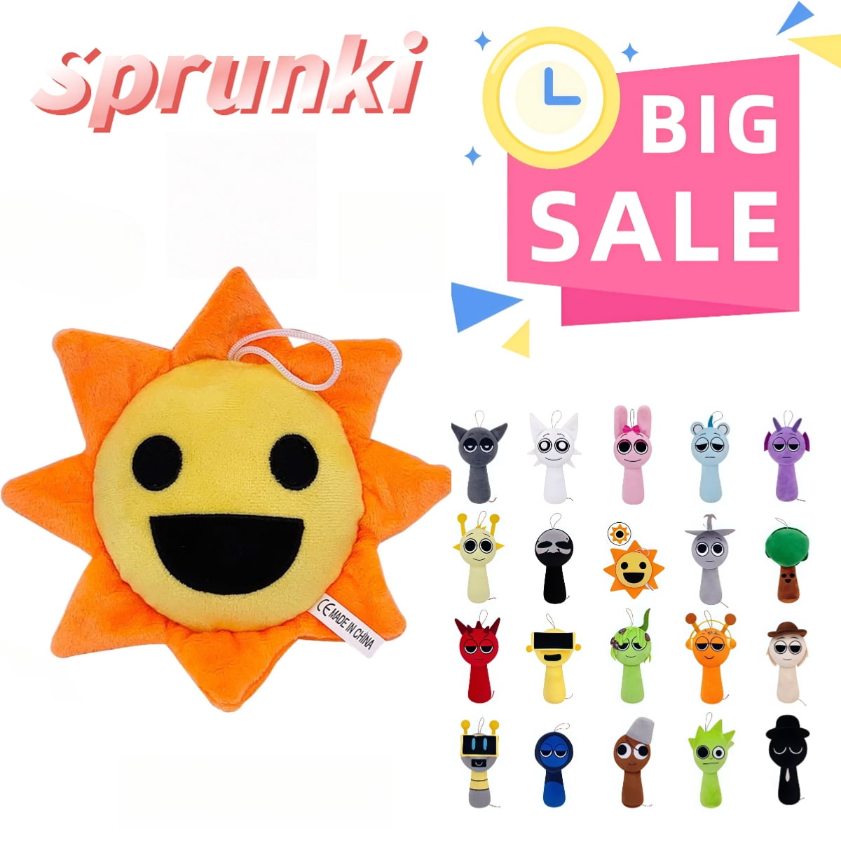 Sprunki Plush - 8" Game-Inspired Collectible Toys - Walmart.com