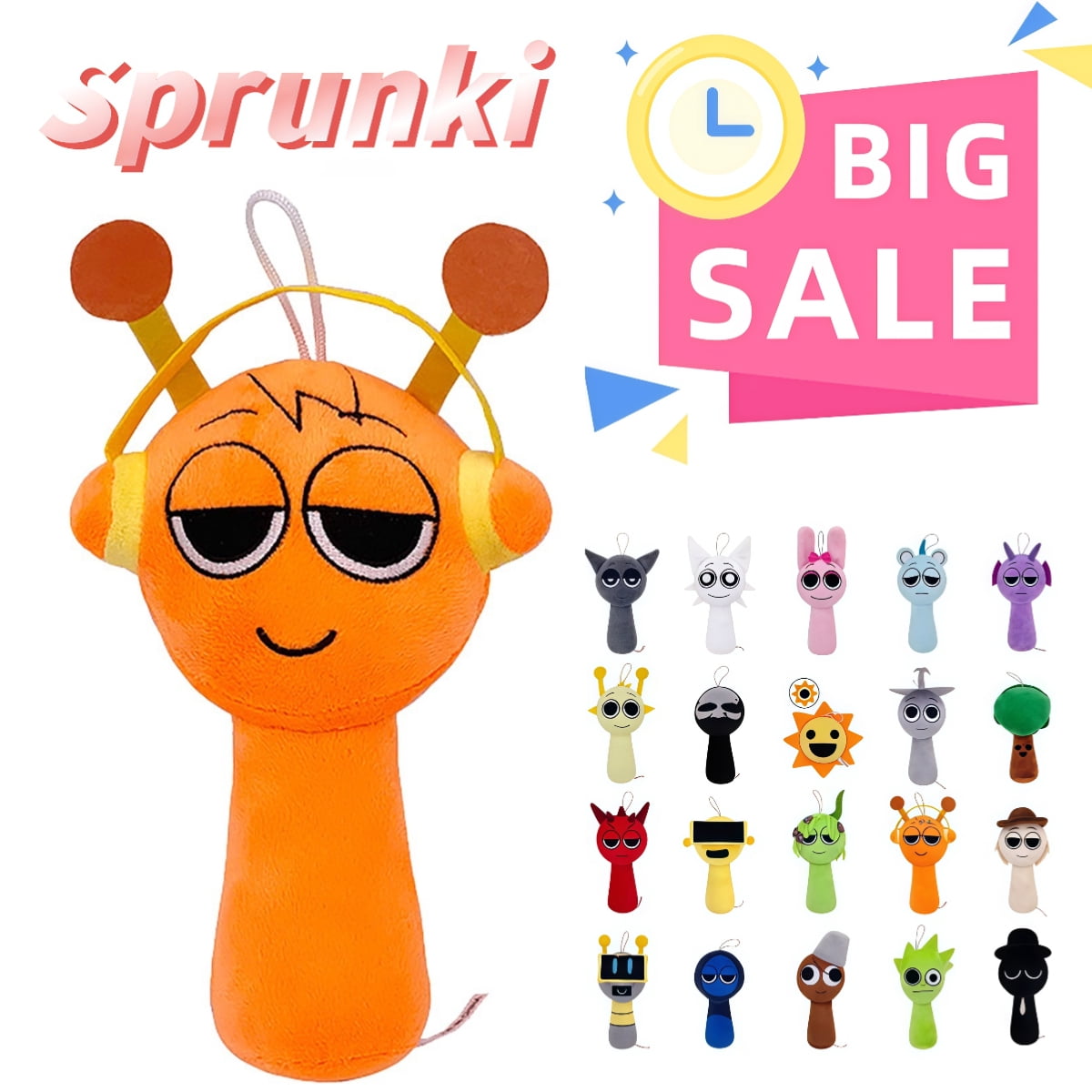 Sprunki Plush - 8" Soft Stuffed Animals from Games - Walmart.com
