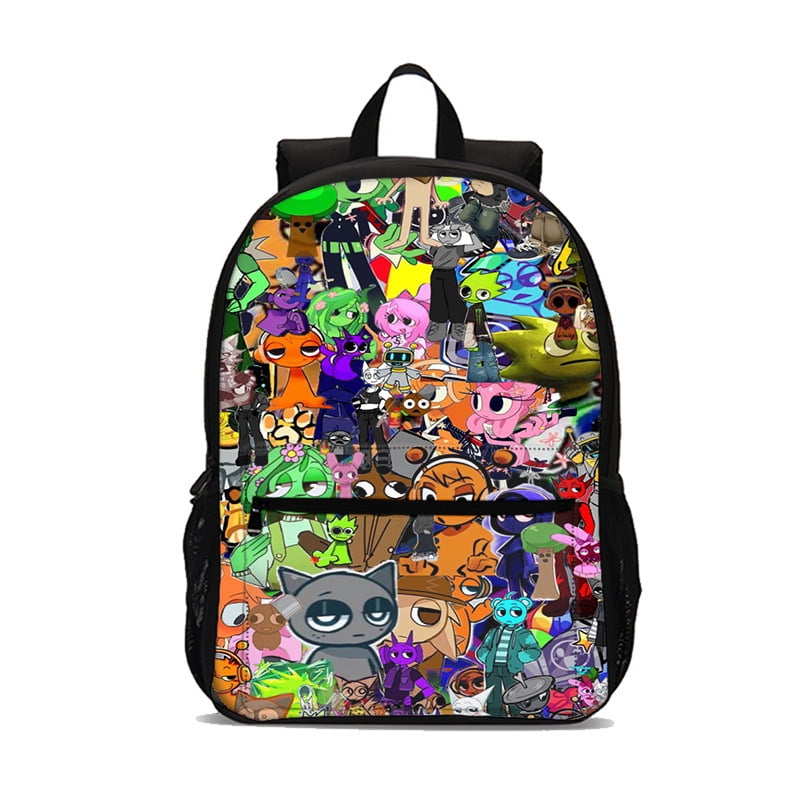Sprunki Rhythm Box Gaming Patch Pocket Backpack Laptop Bag - Walmart.com