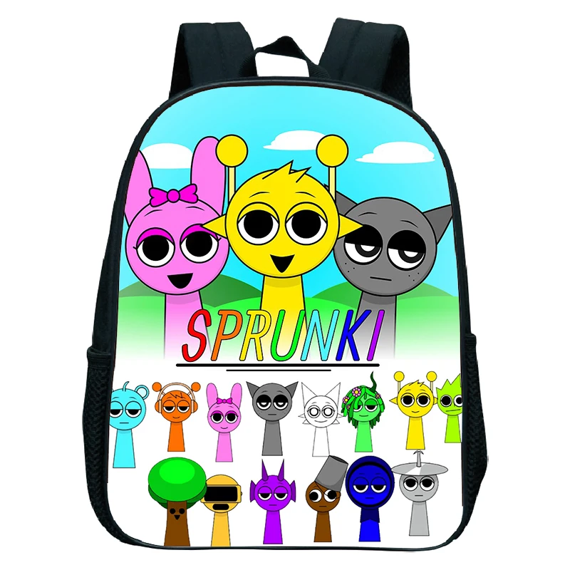 Sprunki School Backpack Game Sprunki School Bags Backpack Cartoon ...
