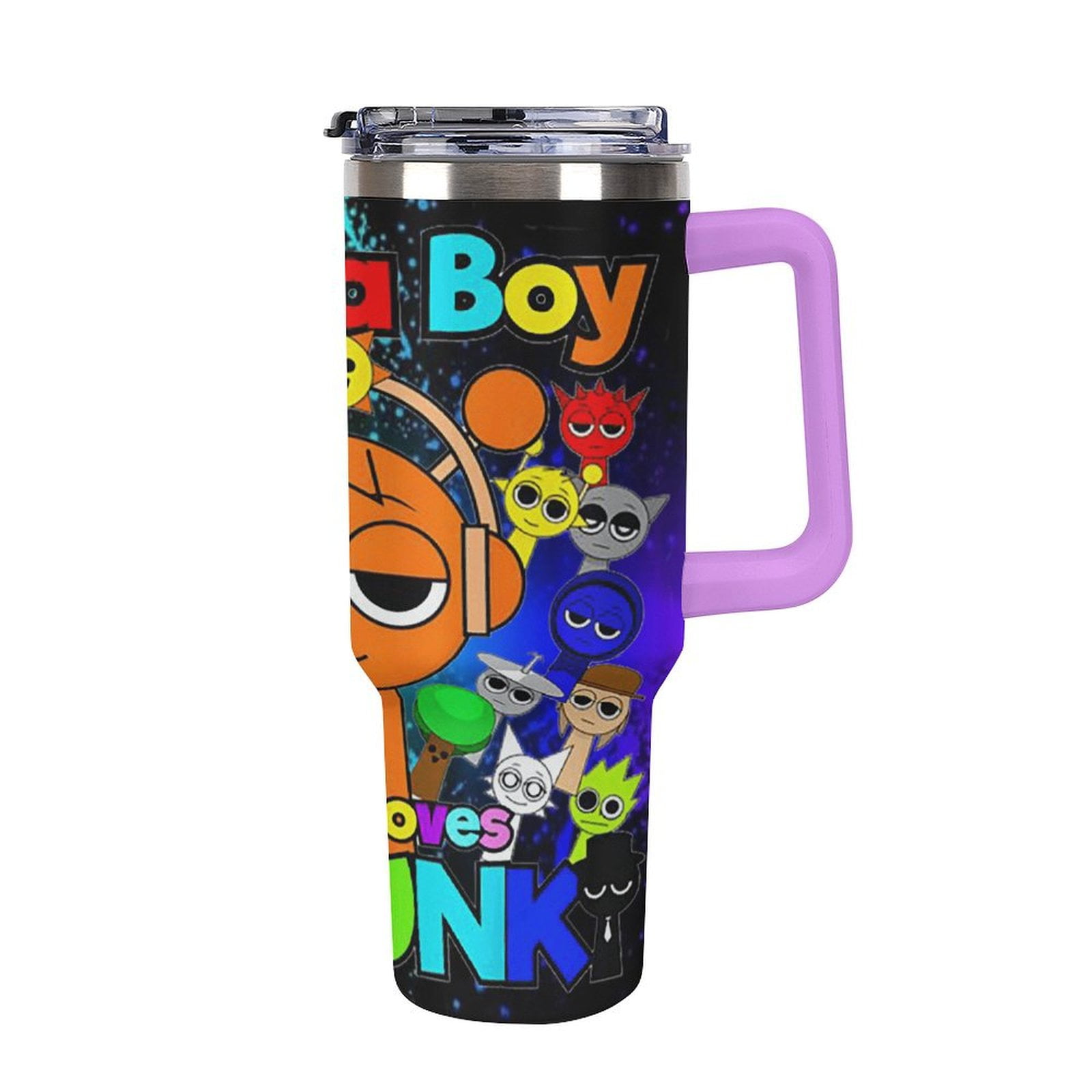 Sprunki Sprunki 40oz Water Bottle Fits in Cup Holder Stainless Steel ...