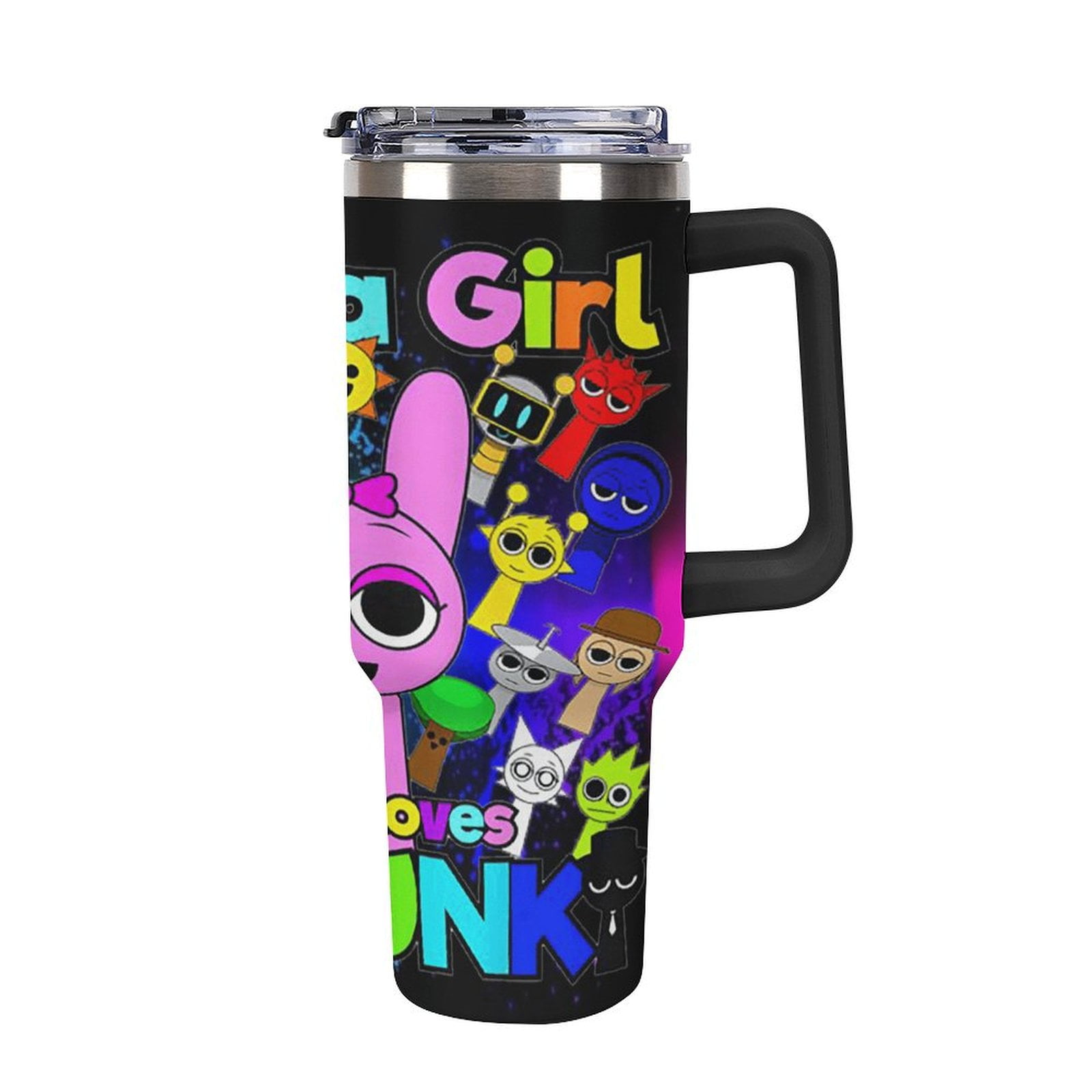 Sprunki Sprunki 40oz Water Bottle Fits in Cup Holder Stainless Steel ...