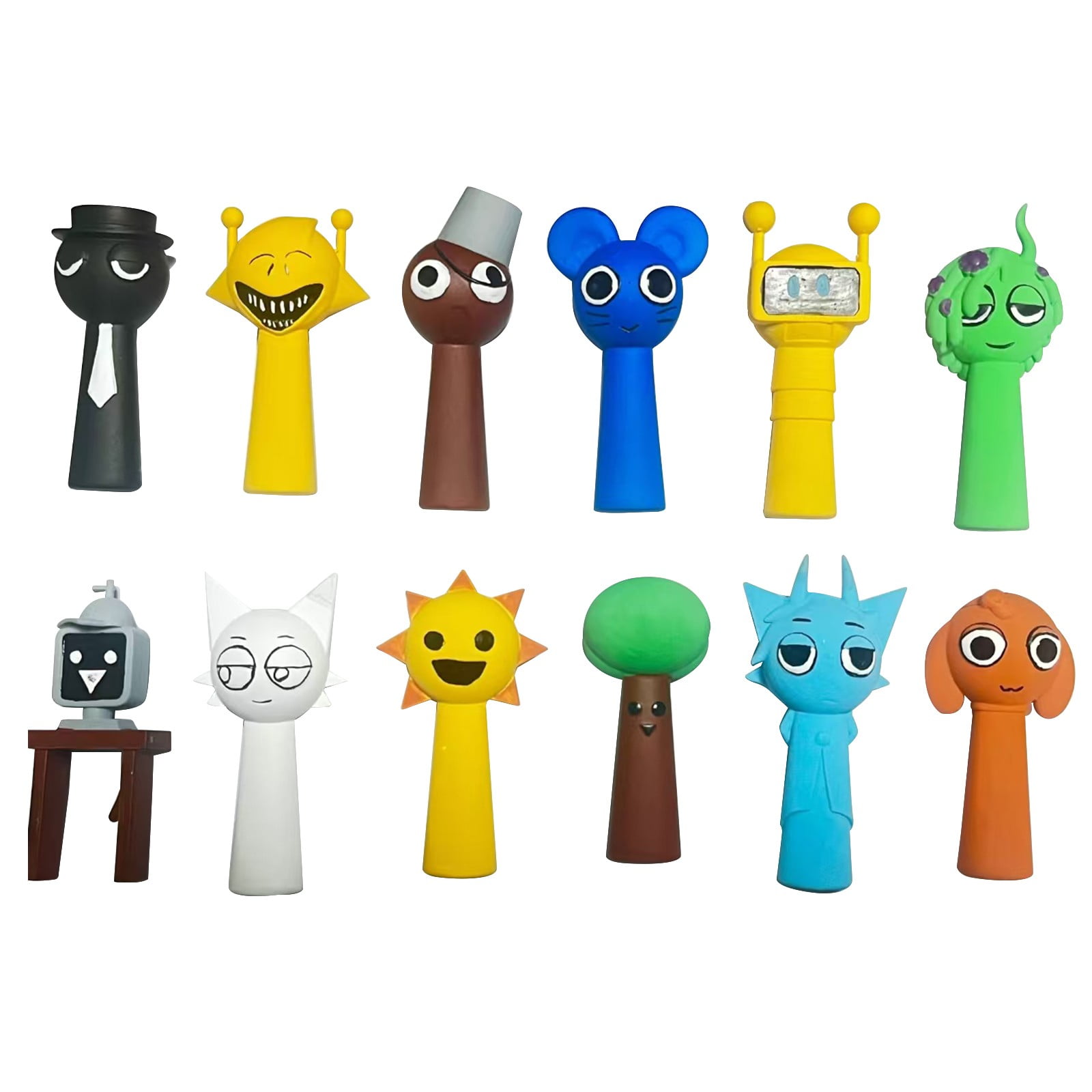 Sprunki Toy Figures, Sprunki Statues Whole Set, Doll Decoration ...