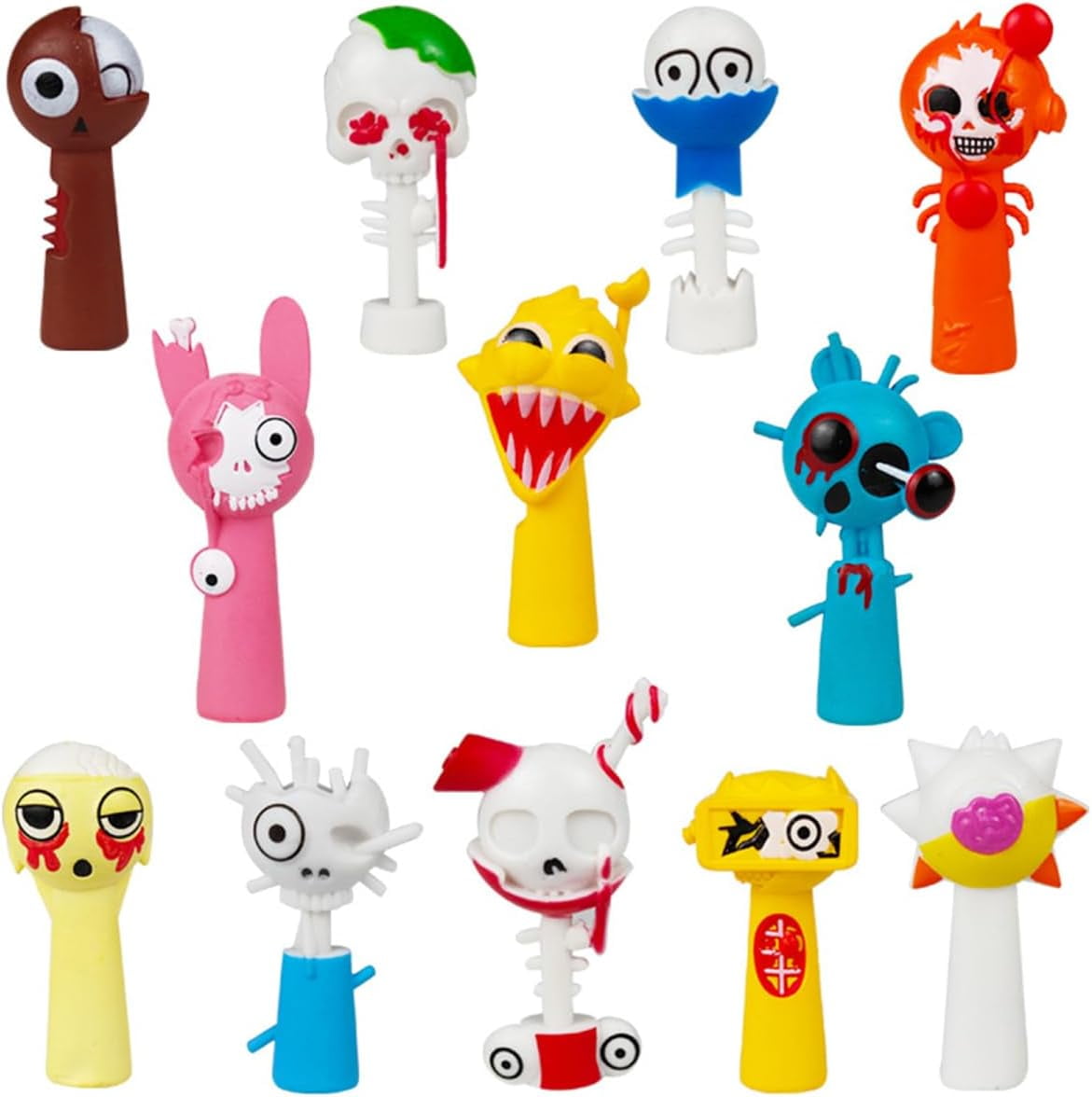 Sprunki Toys - Sprunki Action Figures, Sprunky Toy Whole Set Gray ...