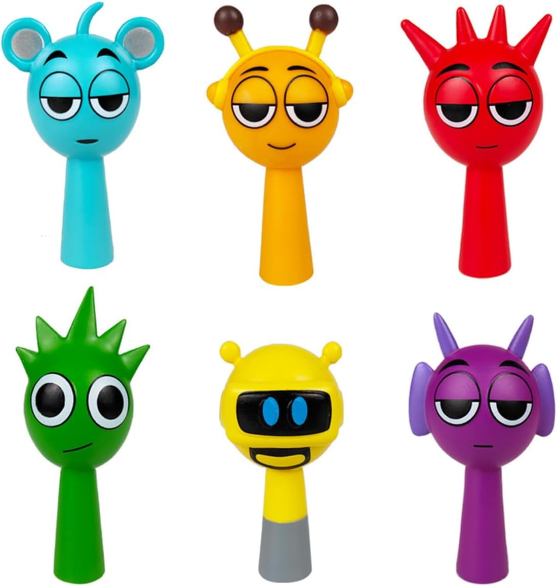 Sprunki Toys - Sprunki Action Figures, Sprunky Toy Whole Set Gray ...