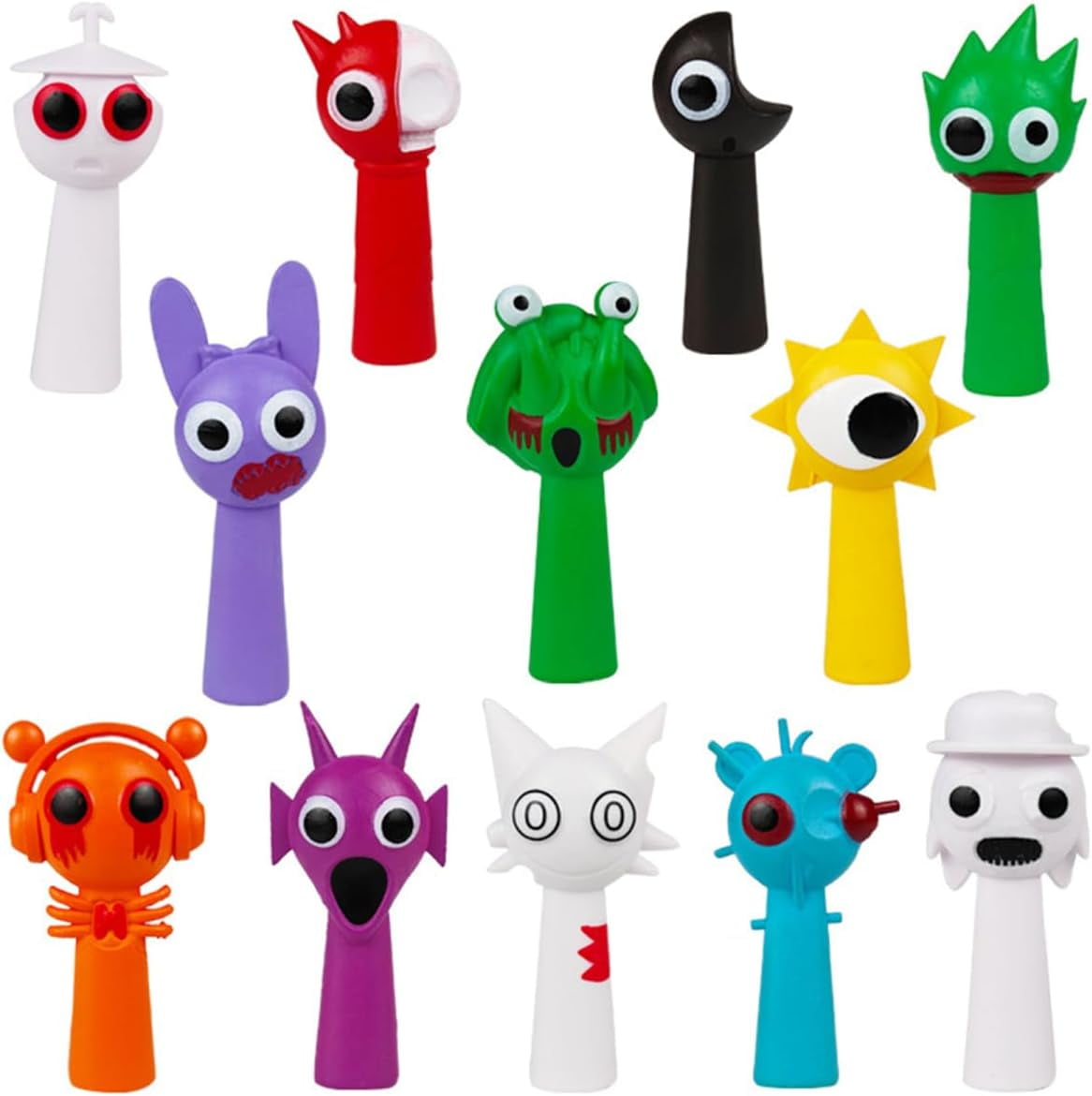 Sprunki Toys - Sprunki Action Figures, Sprunky Toy Whole Set Gray ...