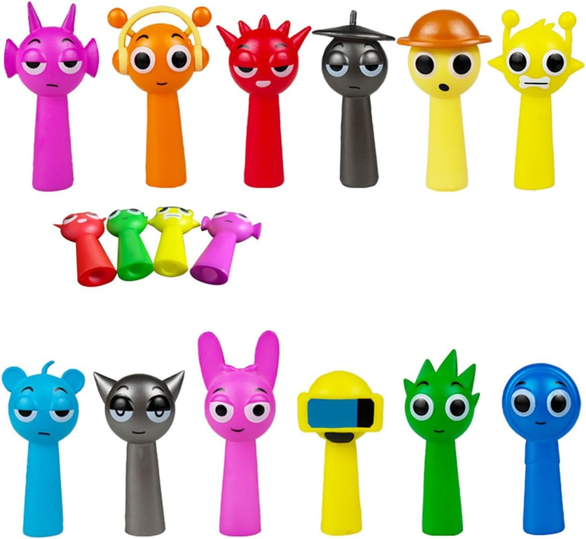 Sprunki Toys - Sprunki Action Figures, Sprunky Toy Whole Set Gray ...