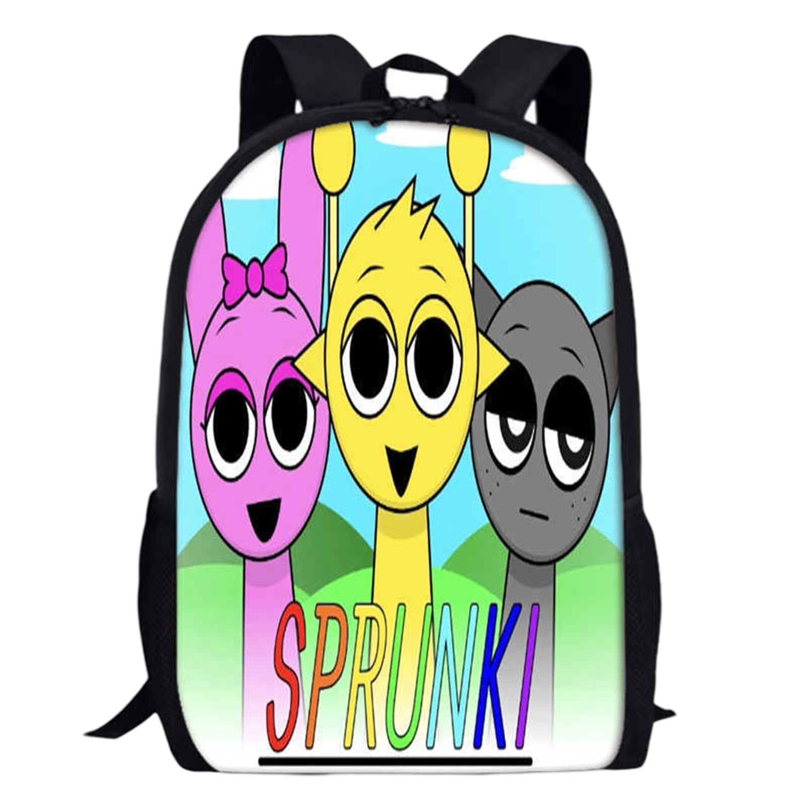Sprunki Travel Backpack Student Back to School Large Capacity Backpack ...