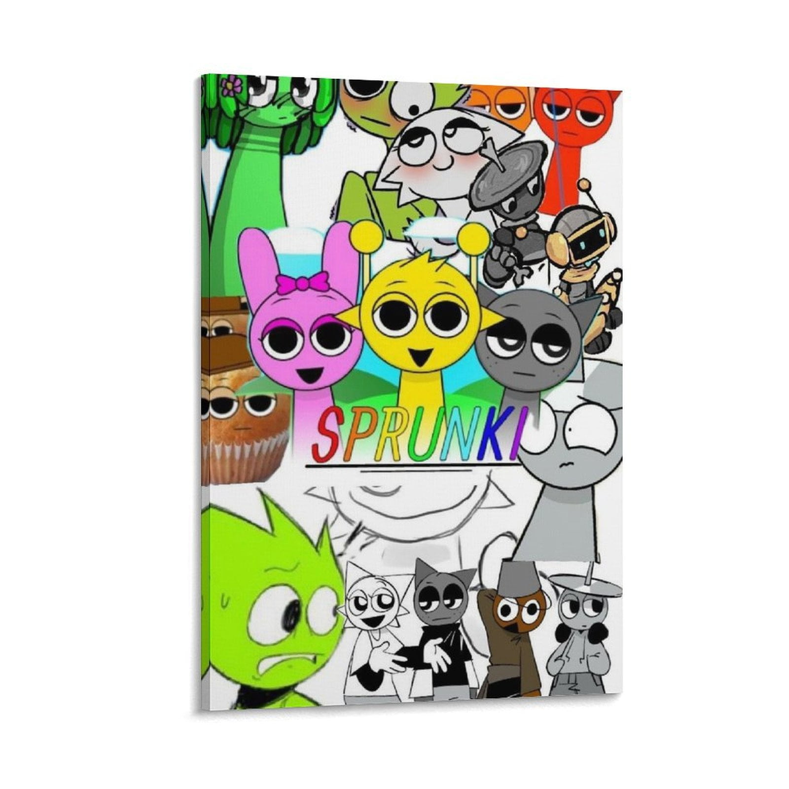 Sprunki Wall Paintings Elegant Hanging Art Canvas Wall Art Vibrant ...