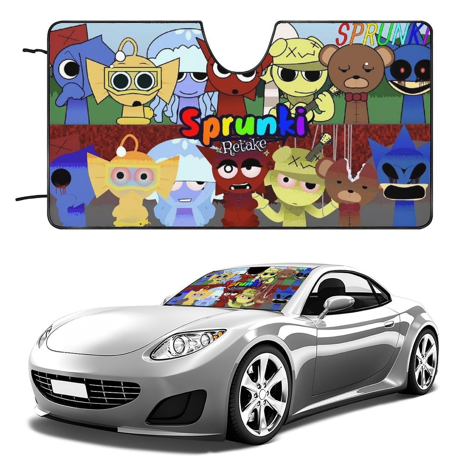 Sprunki Windshield Sun Shade - Car Sun Shade Windshield Keeps Interior ...