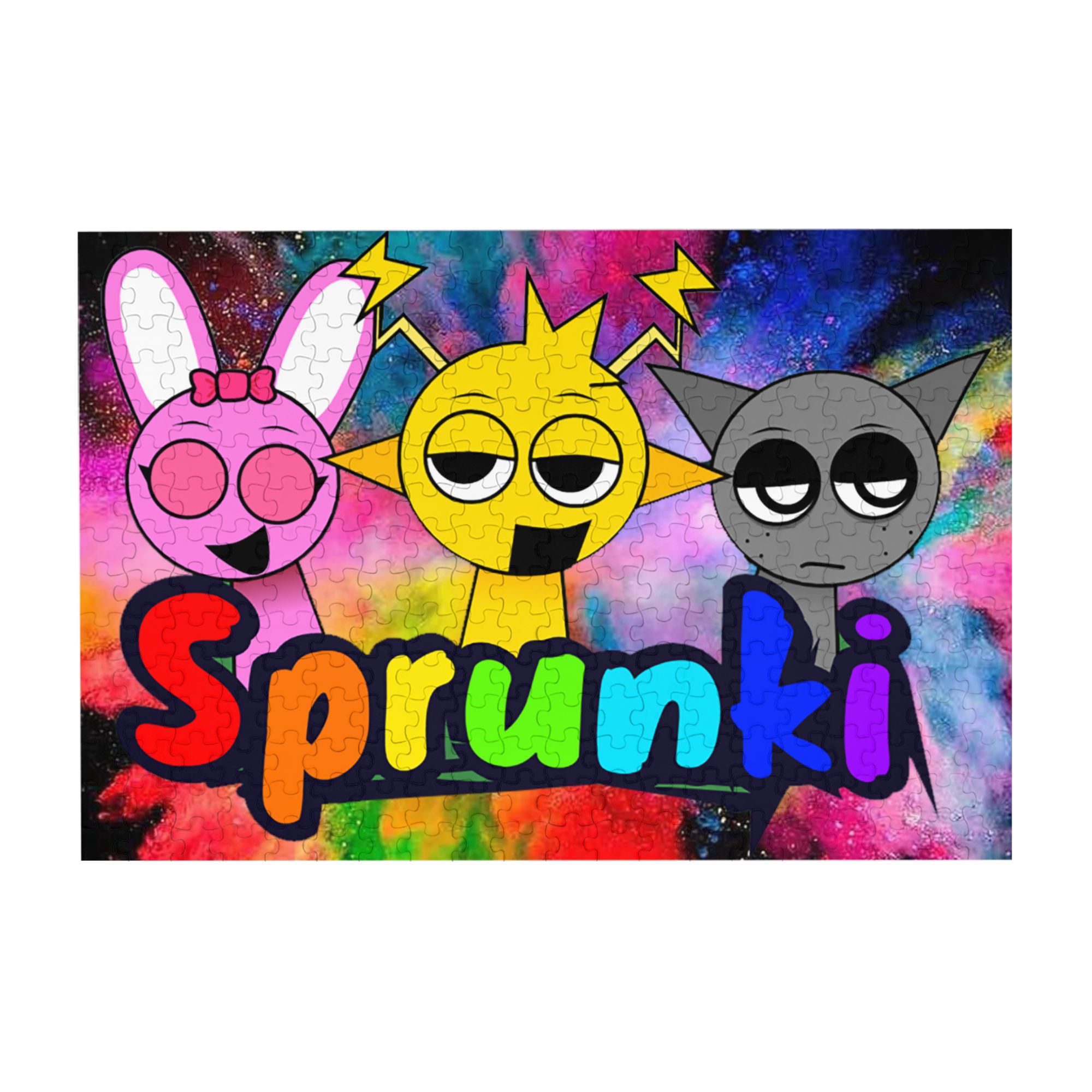 Sprunki Wooden Jigsaw Puzzle for Adults 300 Piece Puzzle Thick Sturdy ...