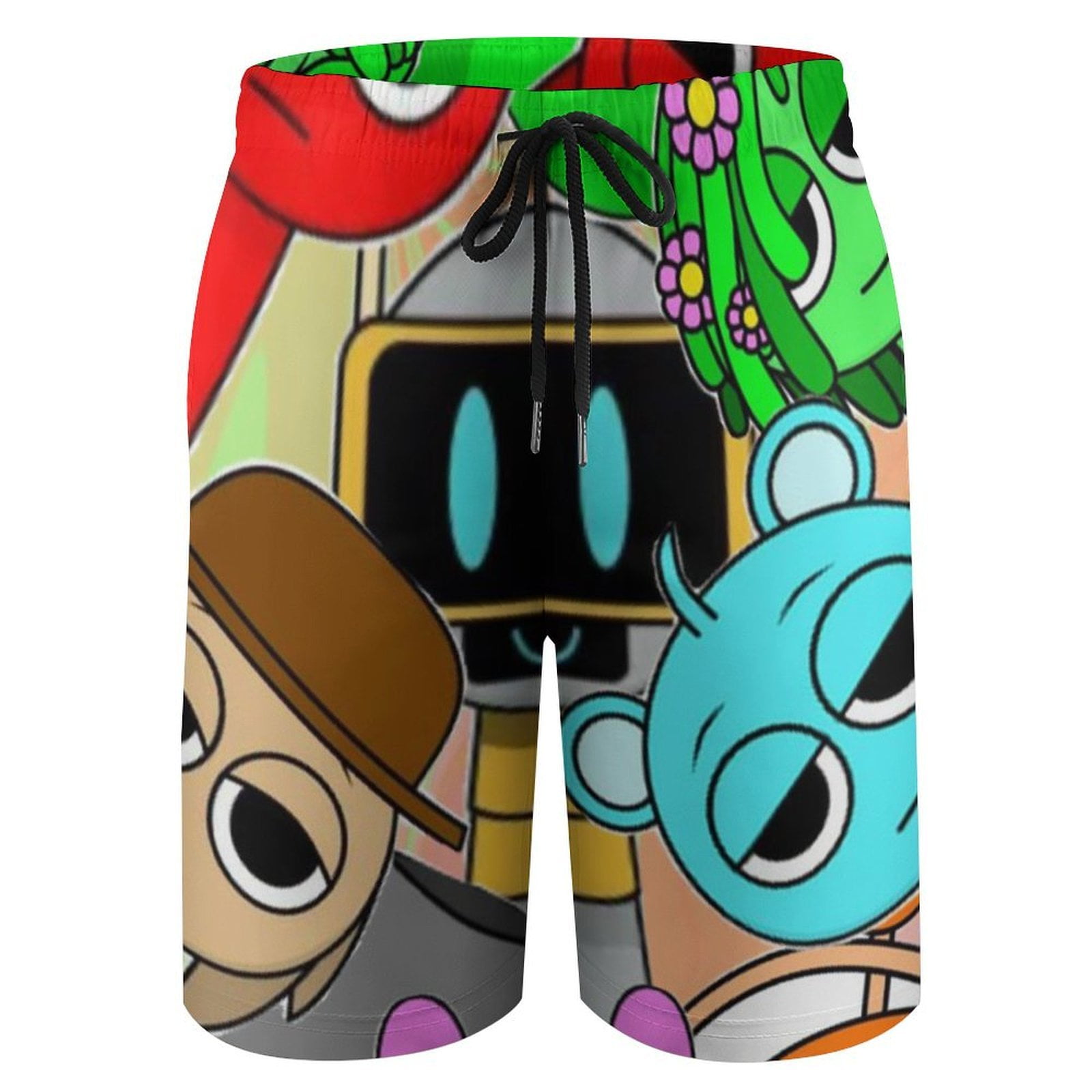 Sprunki Youth Beach Pants Quick-Dry Swim Trunks Adjustable Drawstring ...
