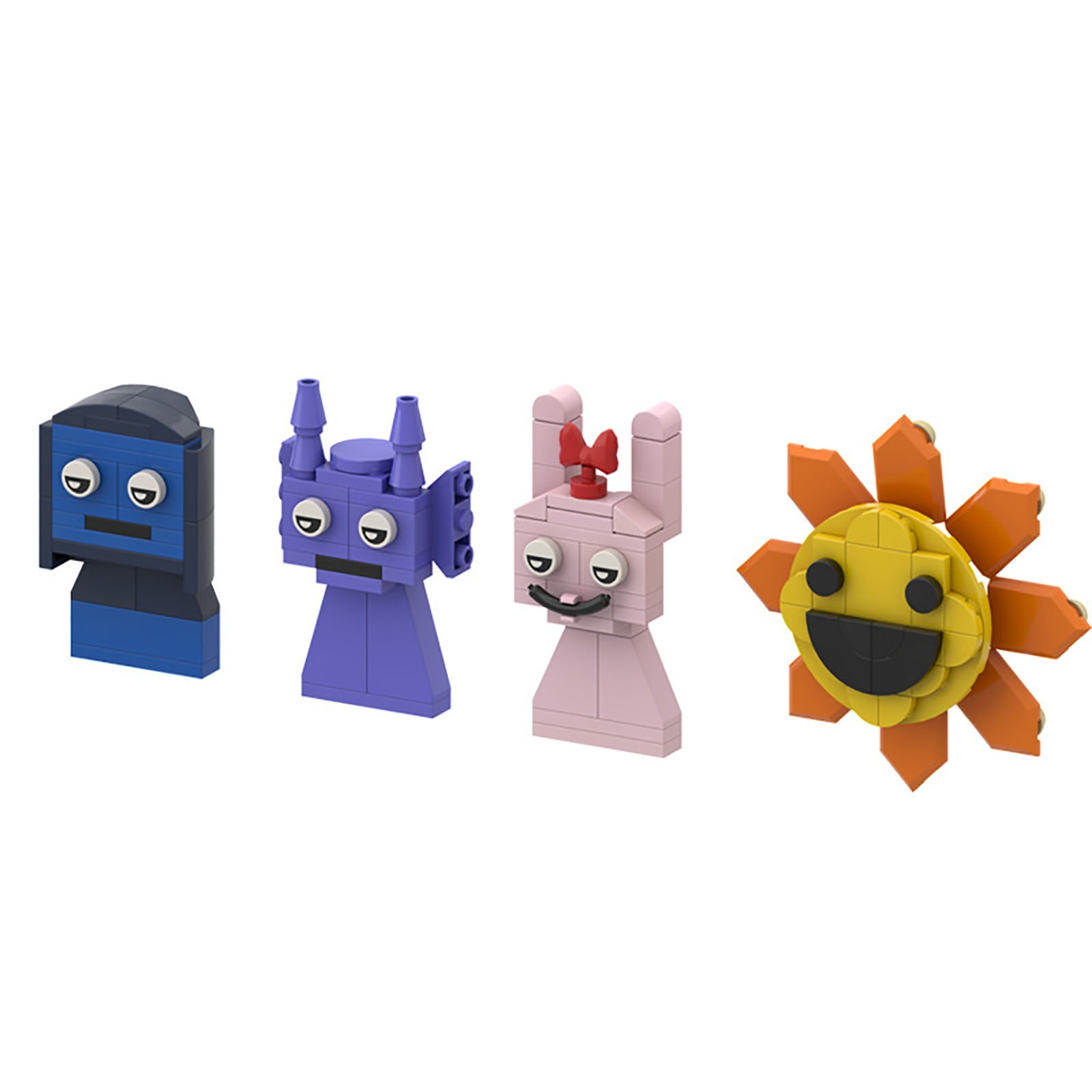 Sprunki plush Creative Building Blocks Set for Kids and Adults Gothic ...