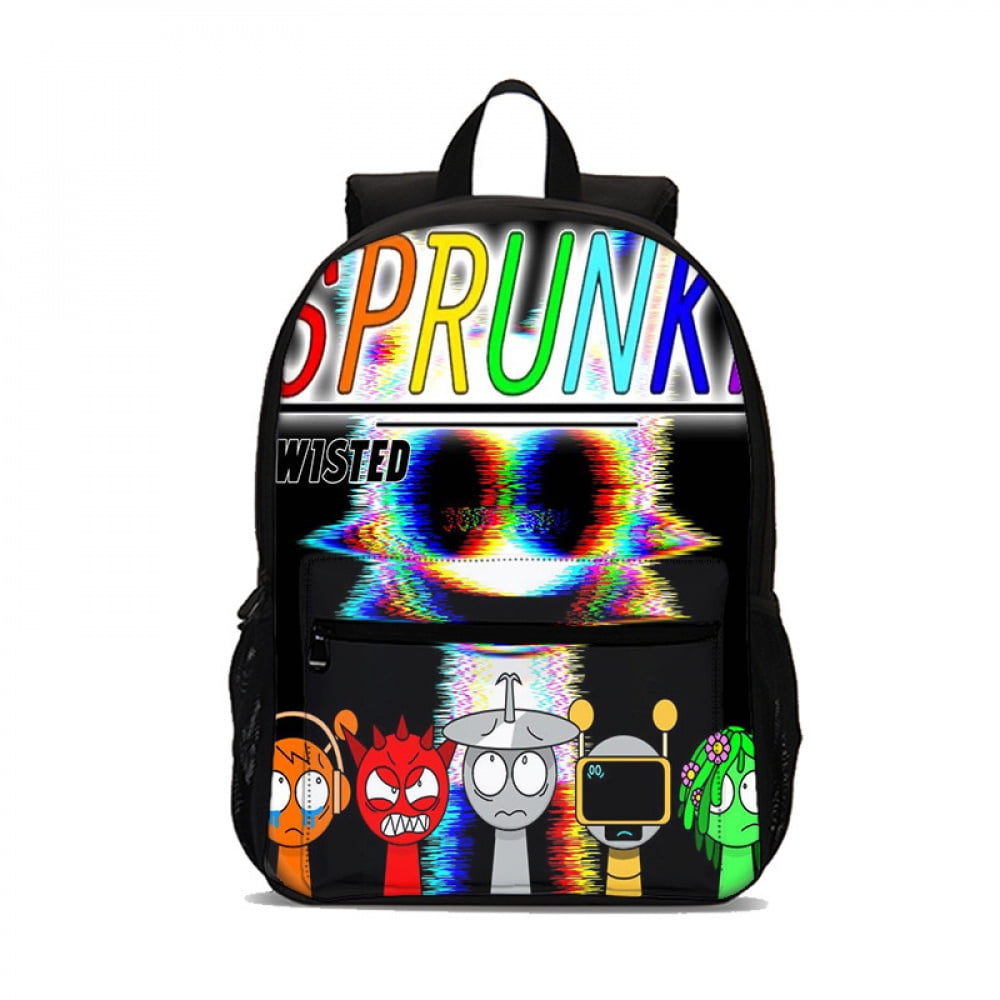 Sprunki rhythm box game patch bag backpack, student backpack, computer ...