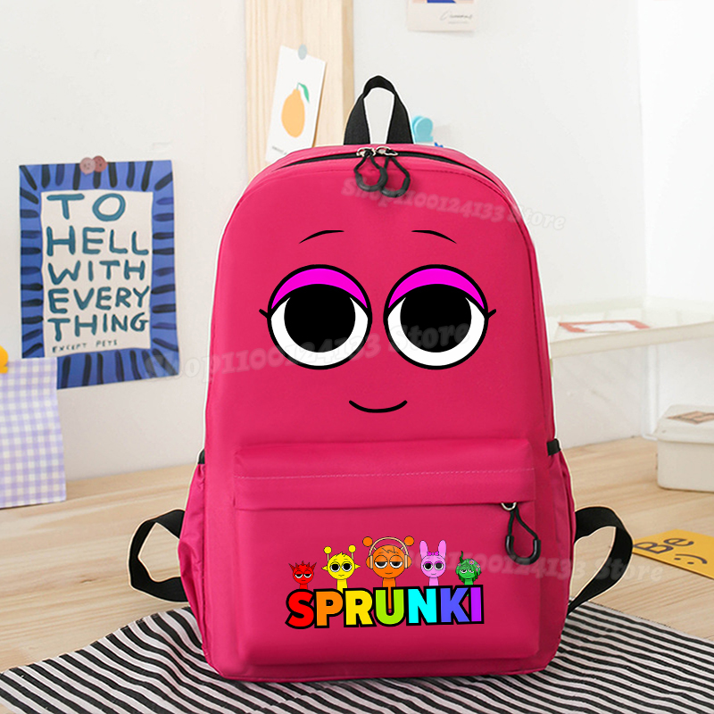 Sprunkis Backpack School Bag Game Cute Backpack to School Book Storage ...