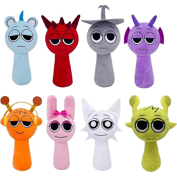 Sprunky Plush Toys Sprunky Wenda and Gray Plushies Sprunky Plushes Soft ...