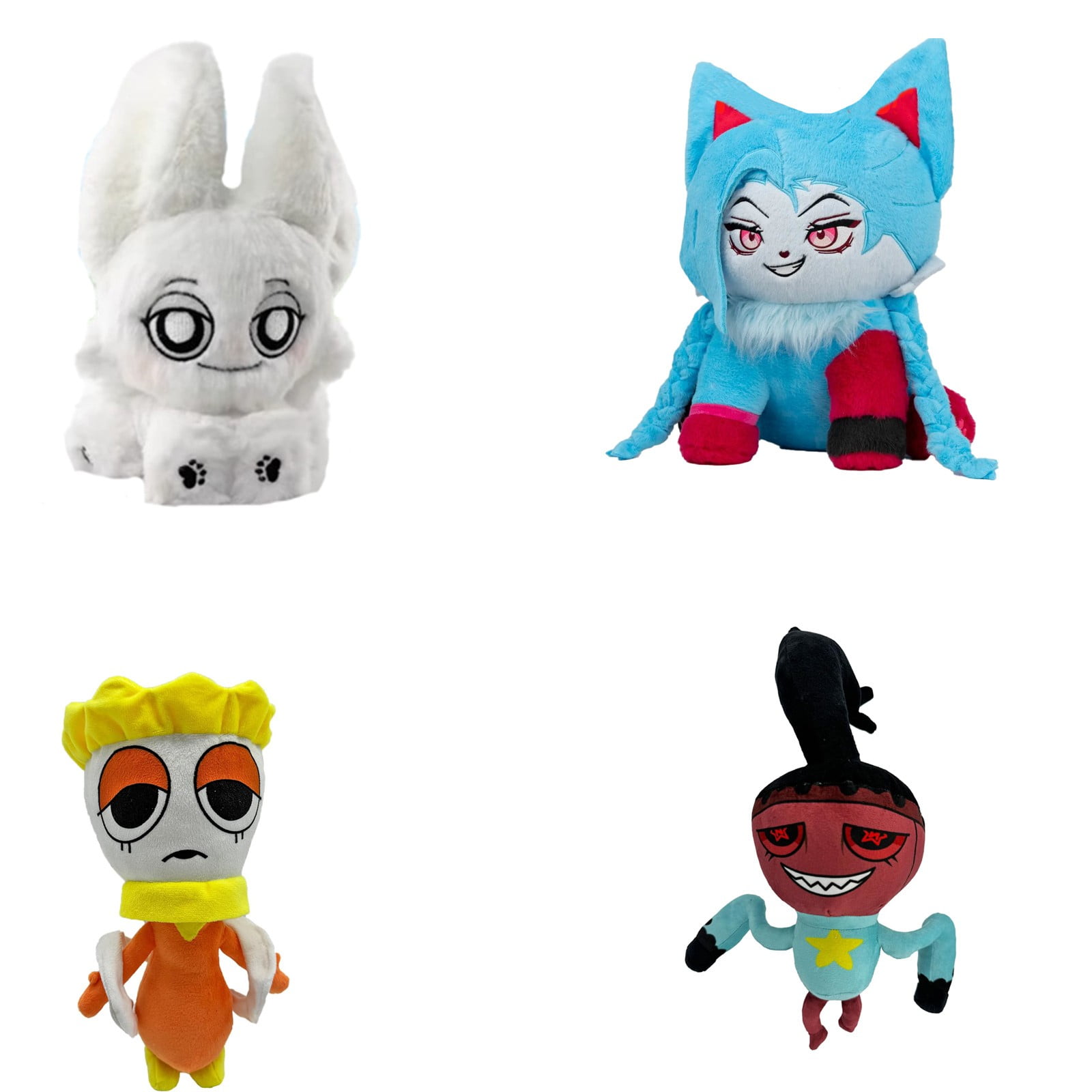 Sprunky Plushies Set of 4 Cute Cartoon Plush Toys Soft and Cuddly ...
