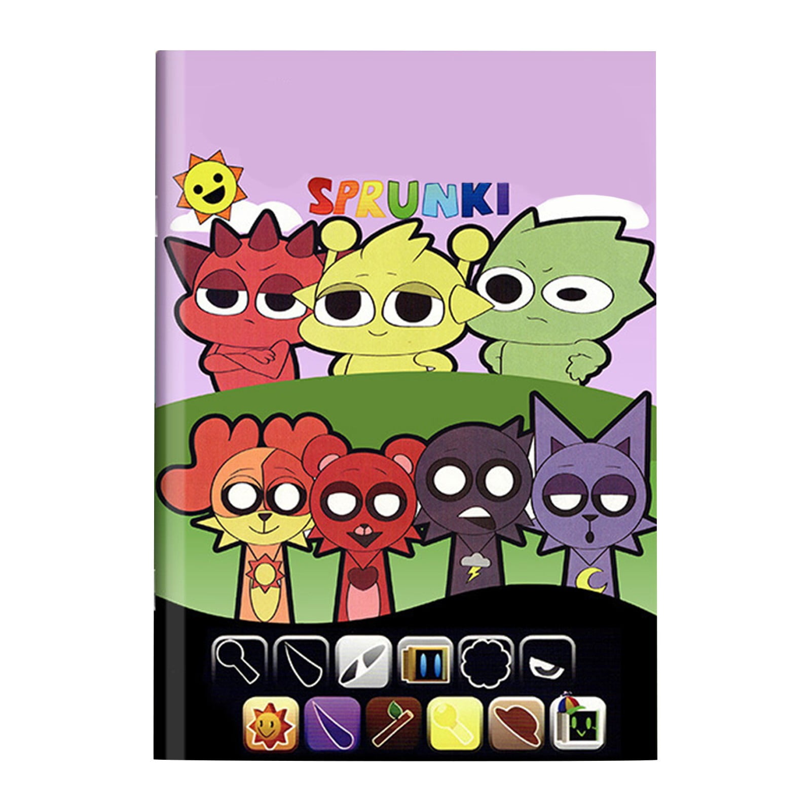 Sprunky Toys Sprunky Plushies Sprunki Toy Handwriting Book,Coloring ...