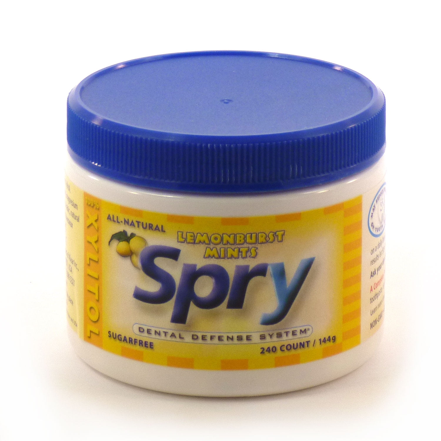 Spry Xylitol Lemon Burst Mints Sugar Free Candy - Breath Mints That ...