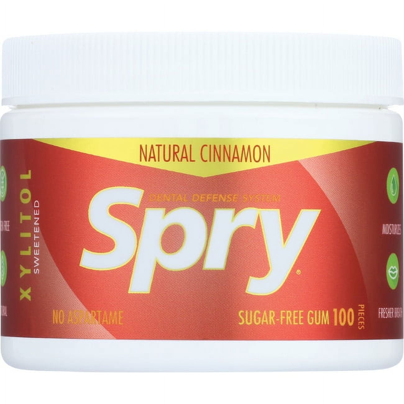 Spry Chewing Gum Cinnamon 100 Ct Jar 100 ea - Walmart.com