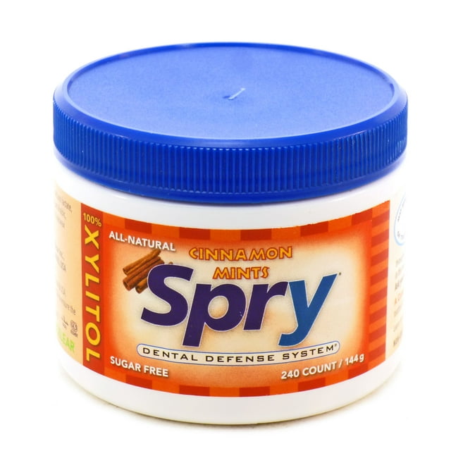 Spry Cinnamon Mints by xlear - 240 Mints - Walmart.com