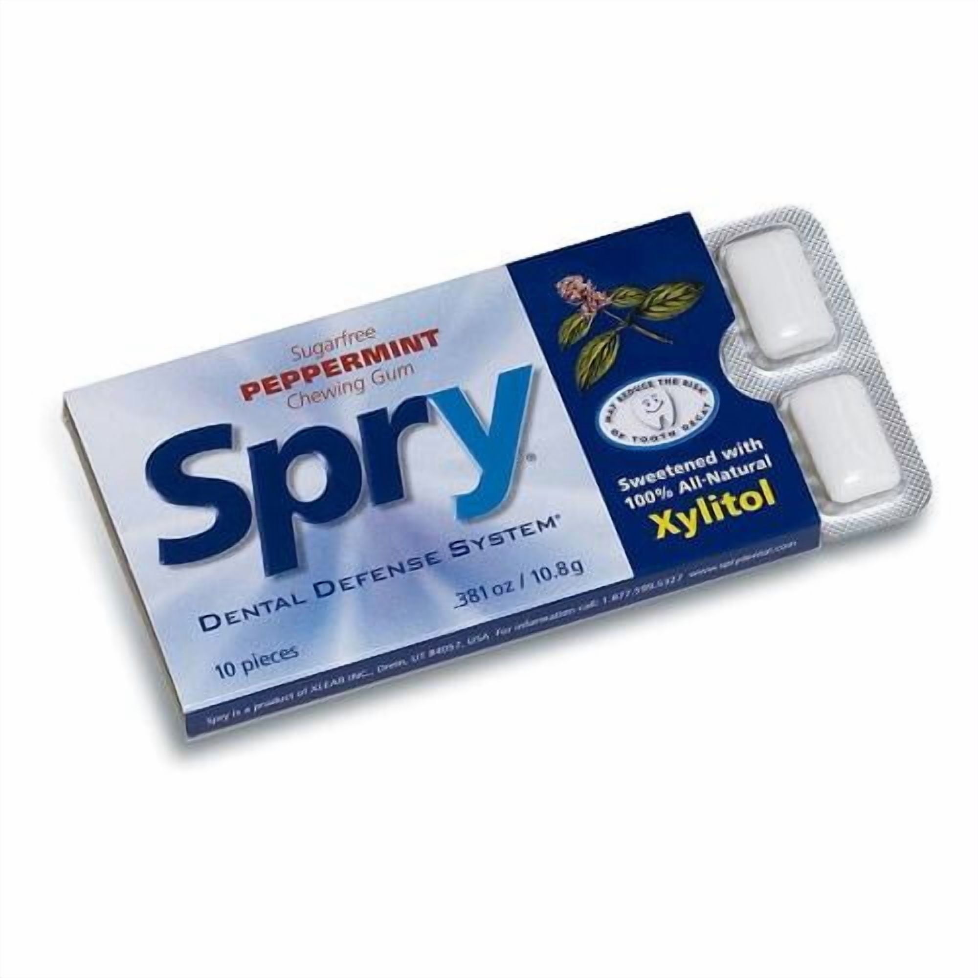 Spry Fresh Natural Xylitol Chewing Gum, Aspartame-Free, Sugar-Free ...