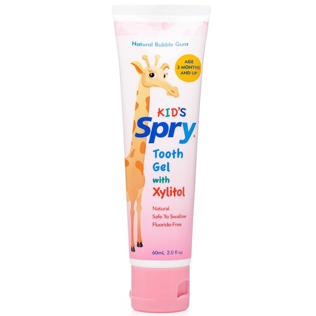 Spry Xylitol Toothpaste, Natural Toddler Toothpaste, Fluoride Free ...