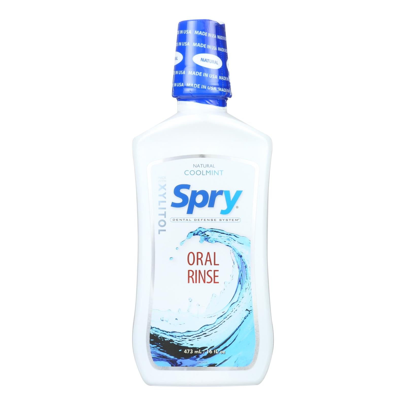 Spry Natural Oral Rinse - Cool Mint - 16 Fl oz. - Walmart.com