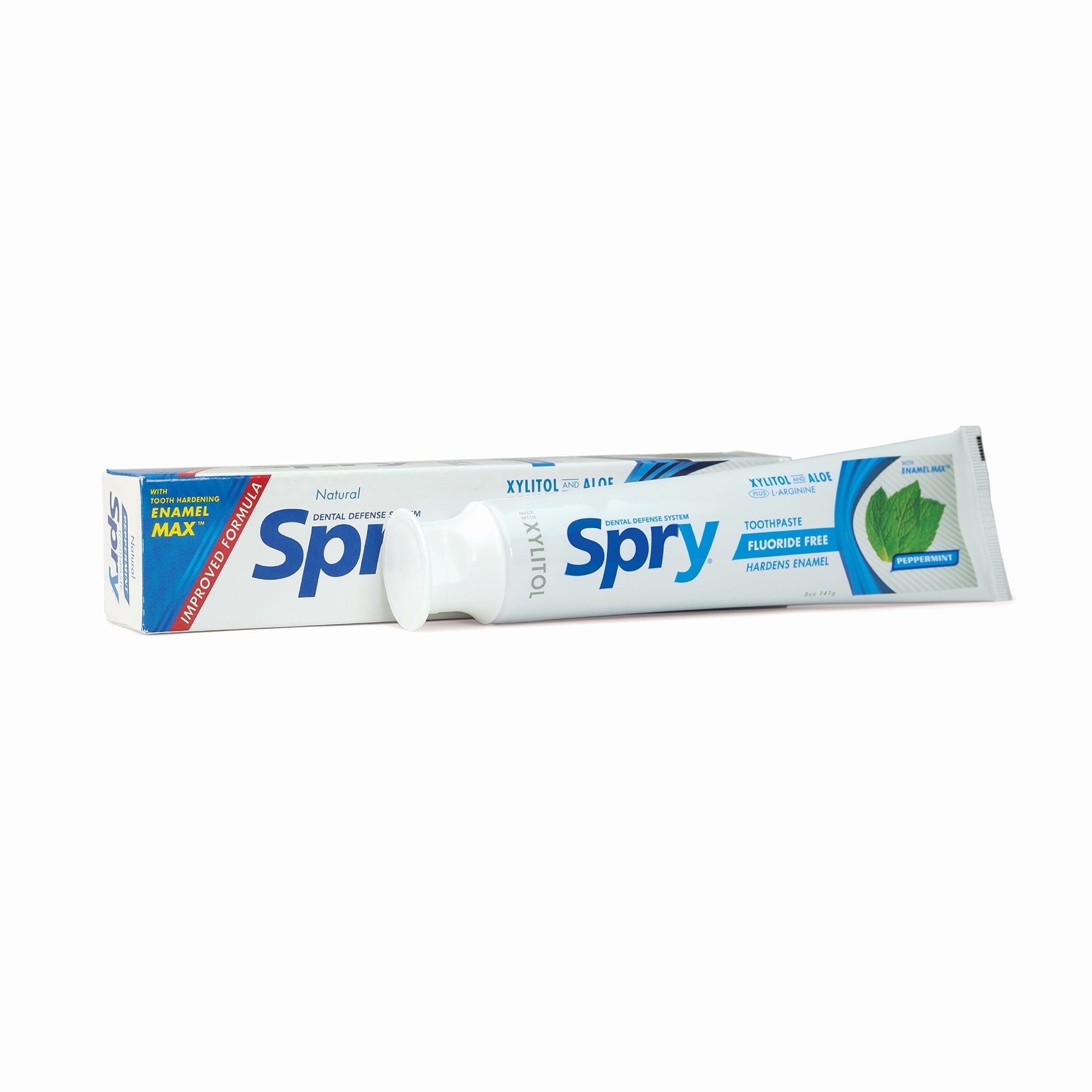 Spry Xylitol Toothpaste Fluoride-Free Peppermint 5 oz 2 pack - Walmart.com