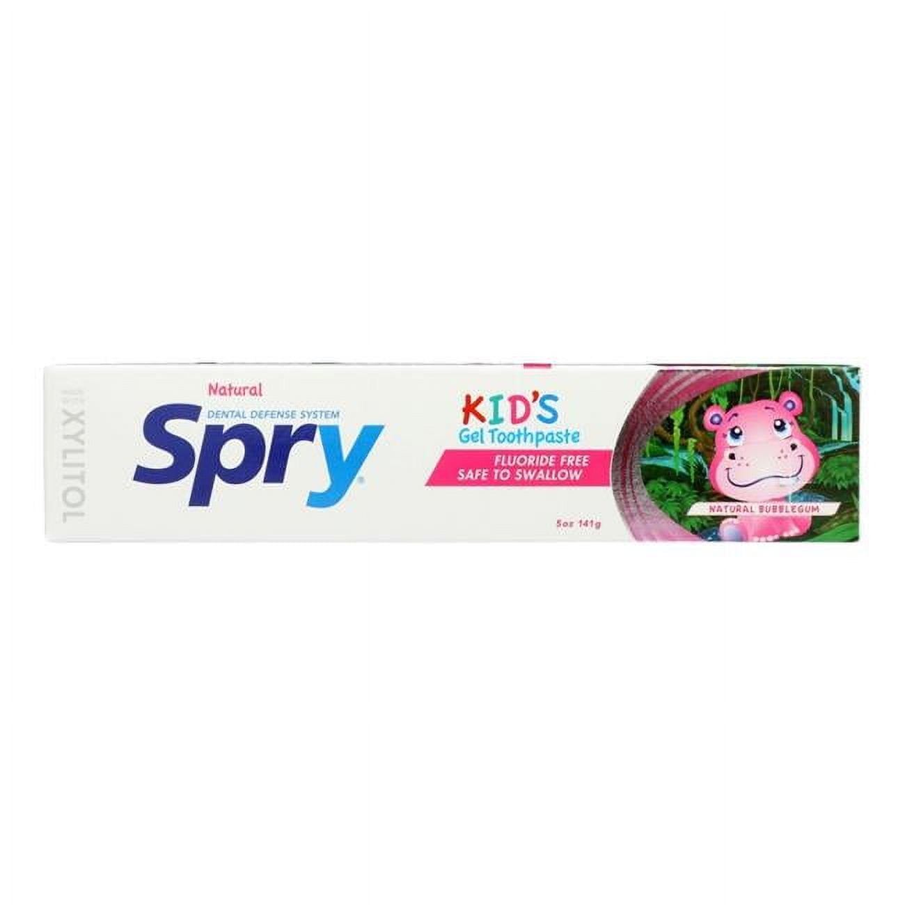 Spry Xylitol Kids Toothpaste 5oz, Fluoride-Free Teeth Whitening Breath ...