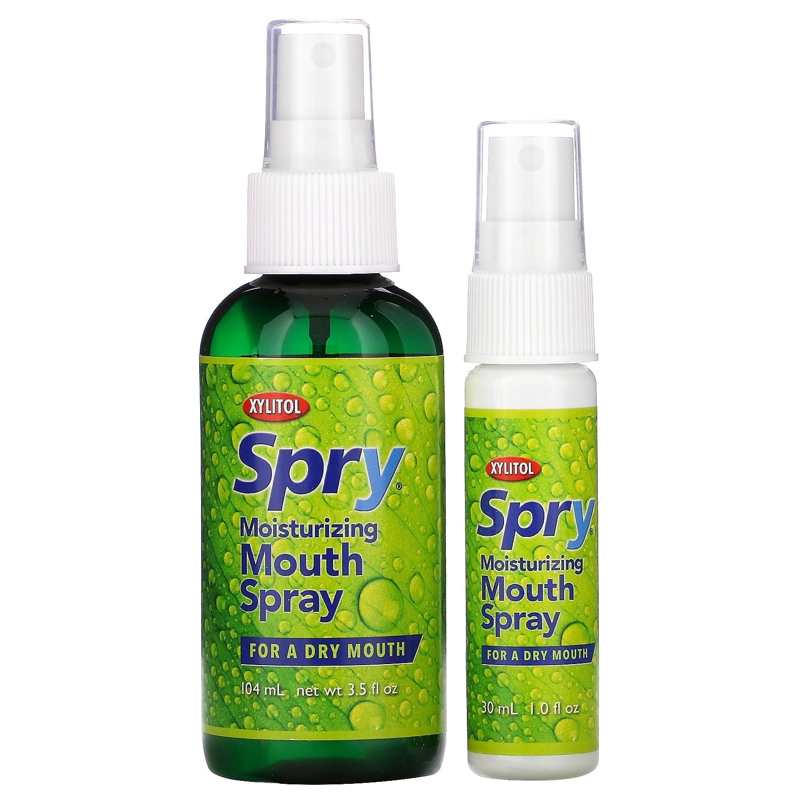 Spry Xylitol Moisturizing Mouth Spray for Adults, Natural Bad Breath ...