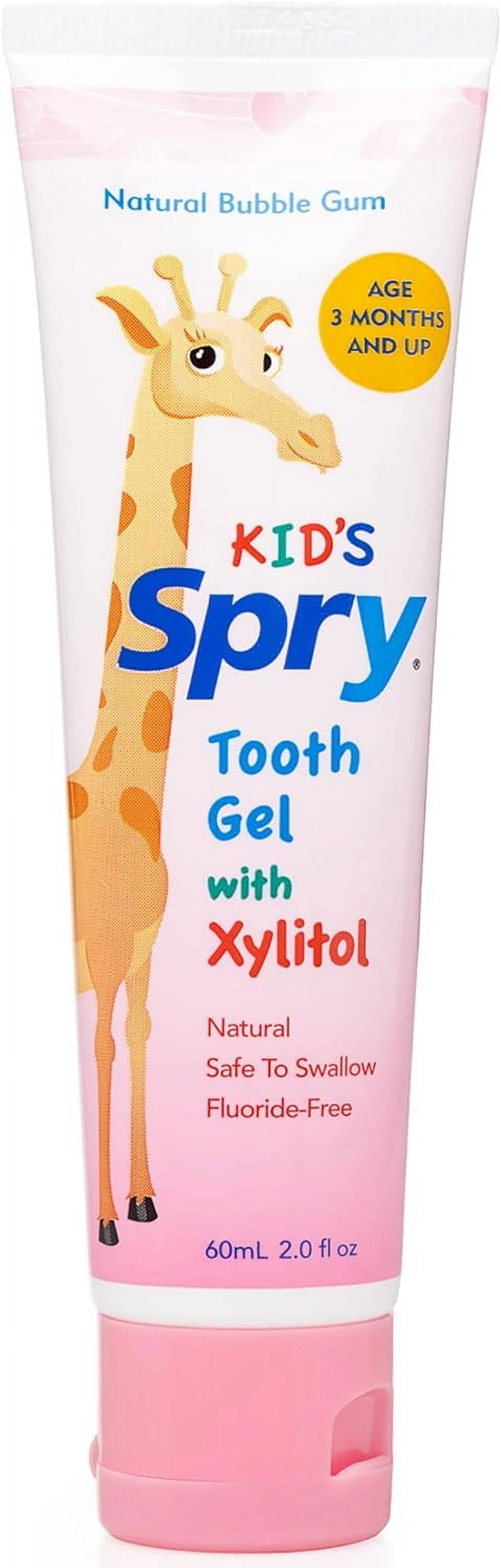 Spry Kids Anti-Cavity Dental Toothpaste, Bubble Gum Flavor, Fluoride ...